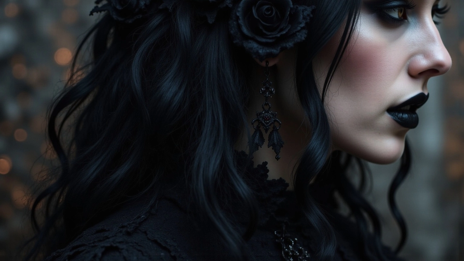 Jet Black: The Gothic Elegance