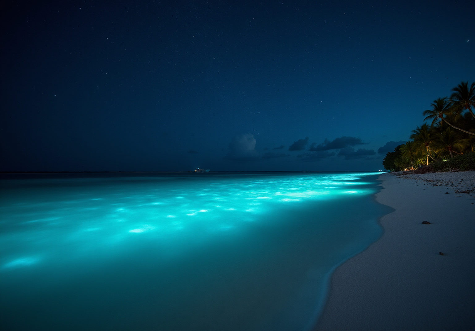 Enchanted Bioluminescent Waters of the Maldives