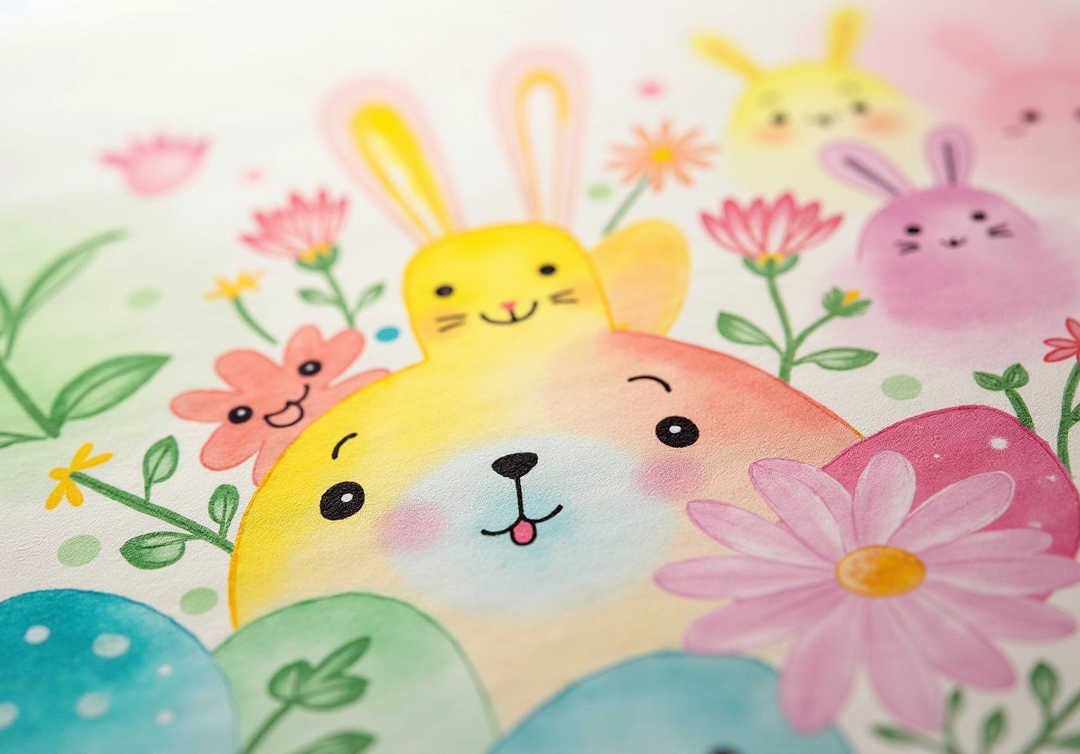 Joyful Easter Watercolor Art Joyful Easter Watercolor Art