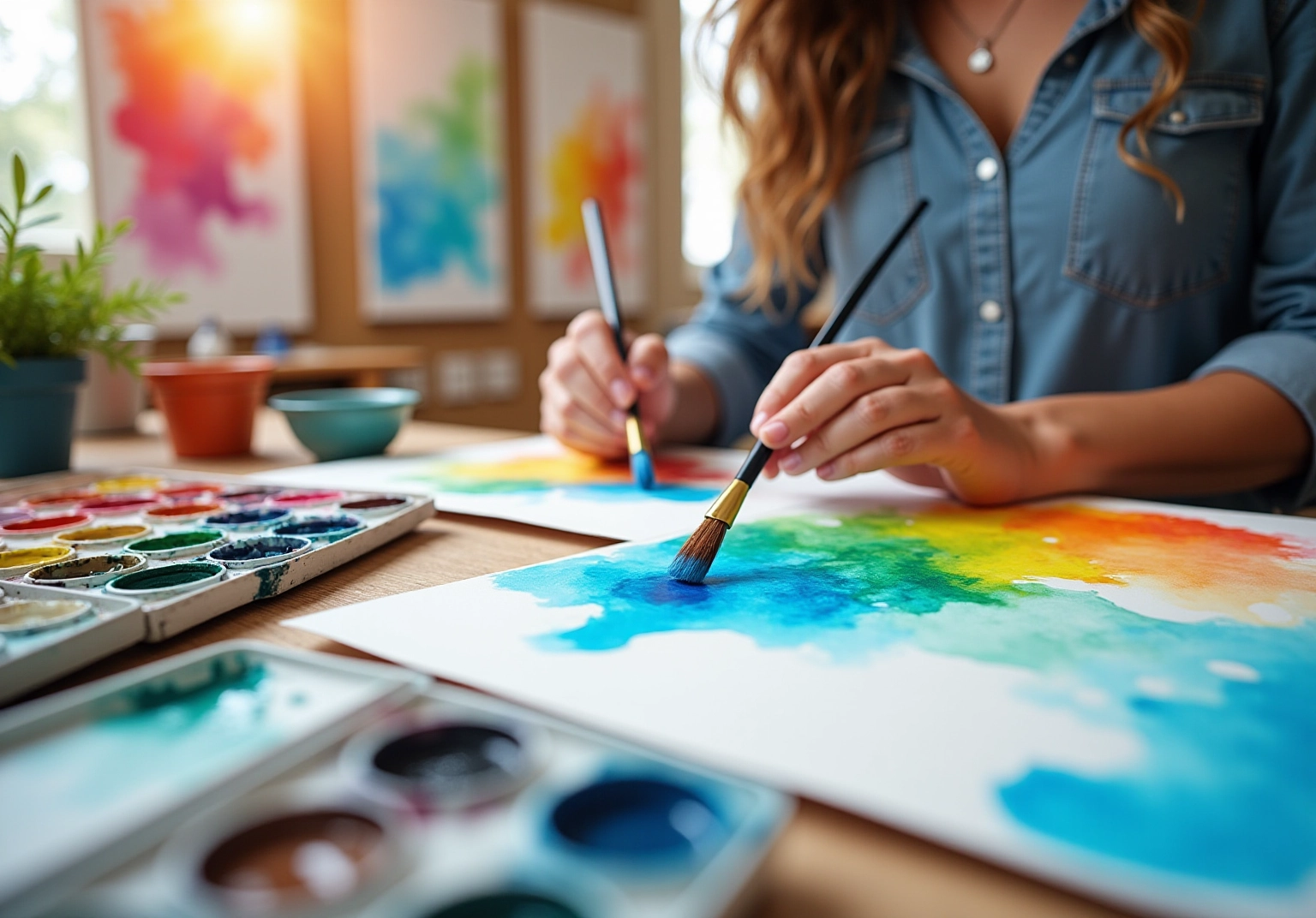 Joyful Watercolor Painting Experience Joyful Watercolor Painting Experience