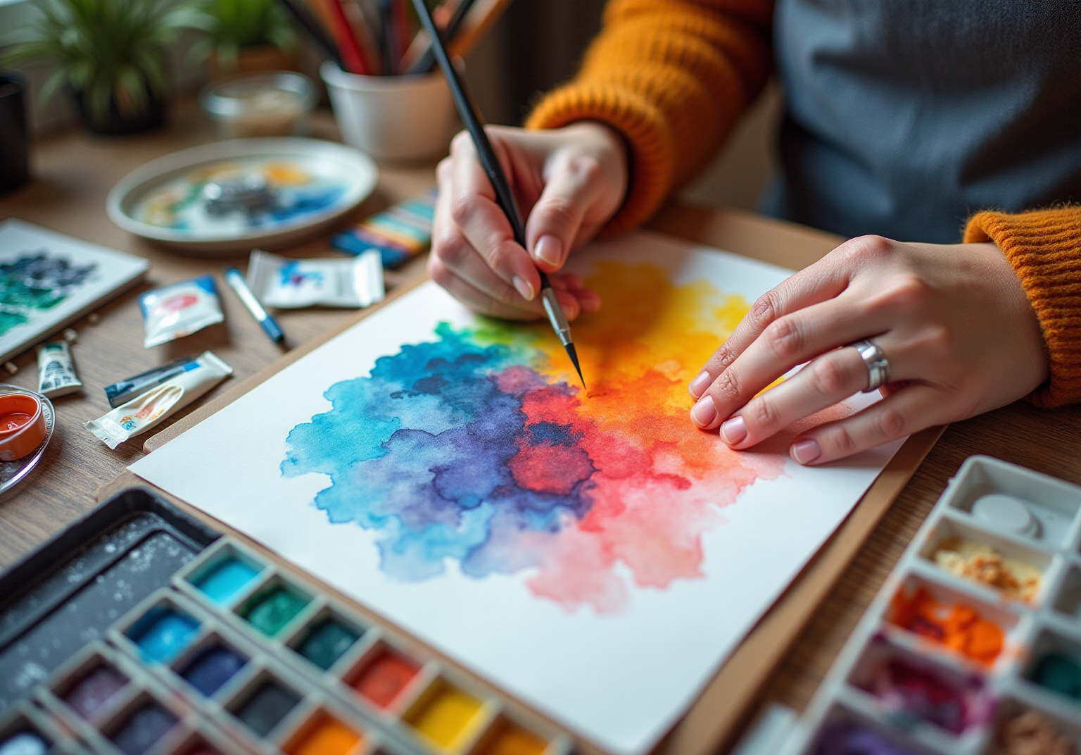 Watercolor Artist Overcoming Challenges