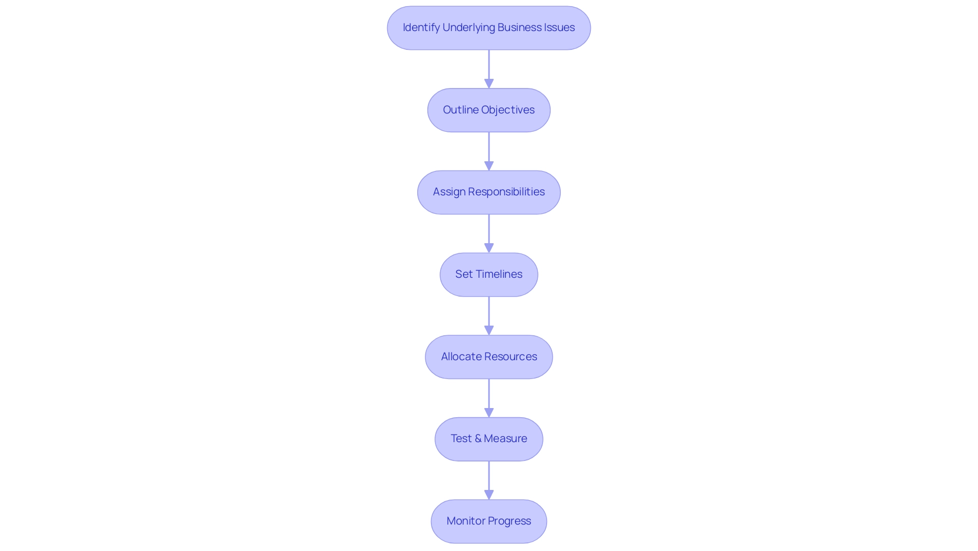 Each box represents a step in the Risk Management Action Plan process, and the arrows indicate the sequential flow from one step to the next.