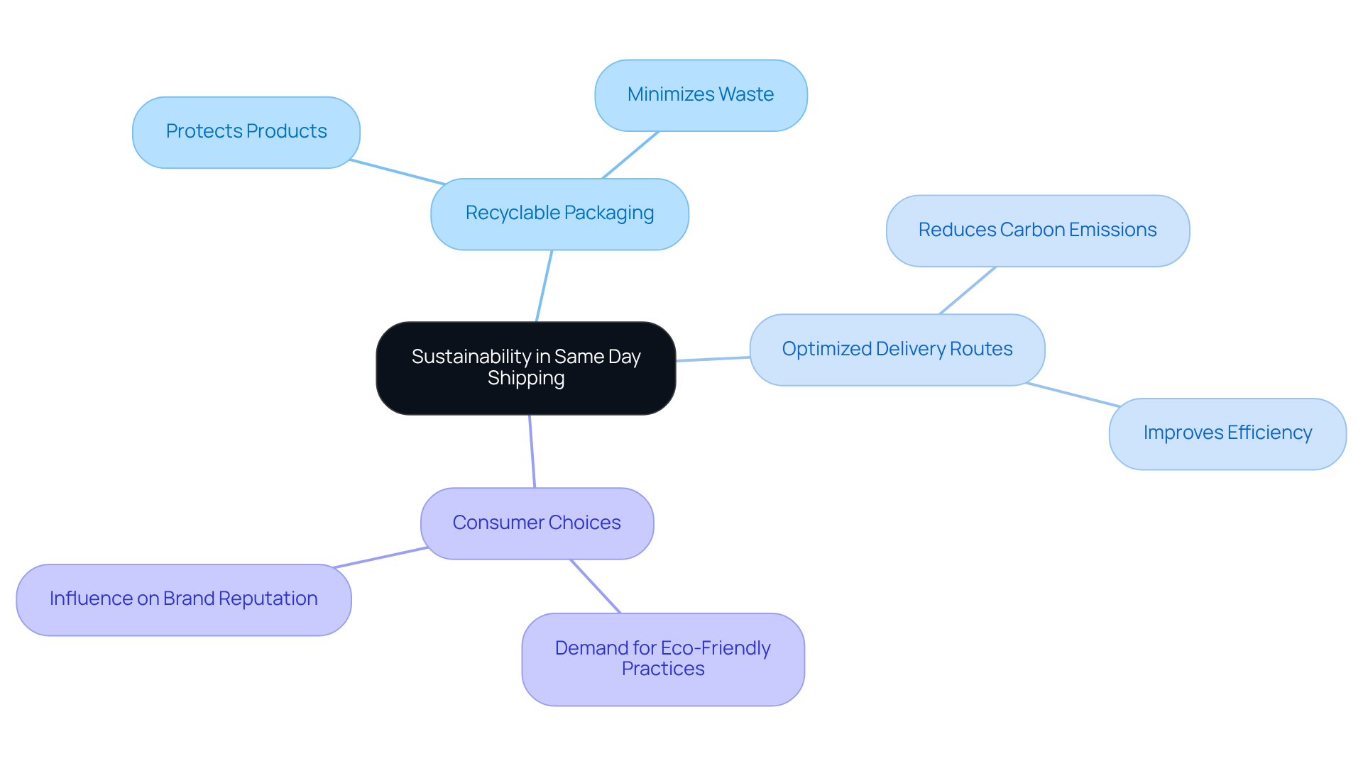 The center represents the main idea of sustainability, with branches showing specific practices and their benefits. Follow the branches to see how each practice contributes to a greener future. The center represents the main idea of sustainability, with branches showing specific practices and their benefits. Follow the branches to see how each practice contributes to a greener future.