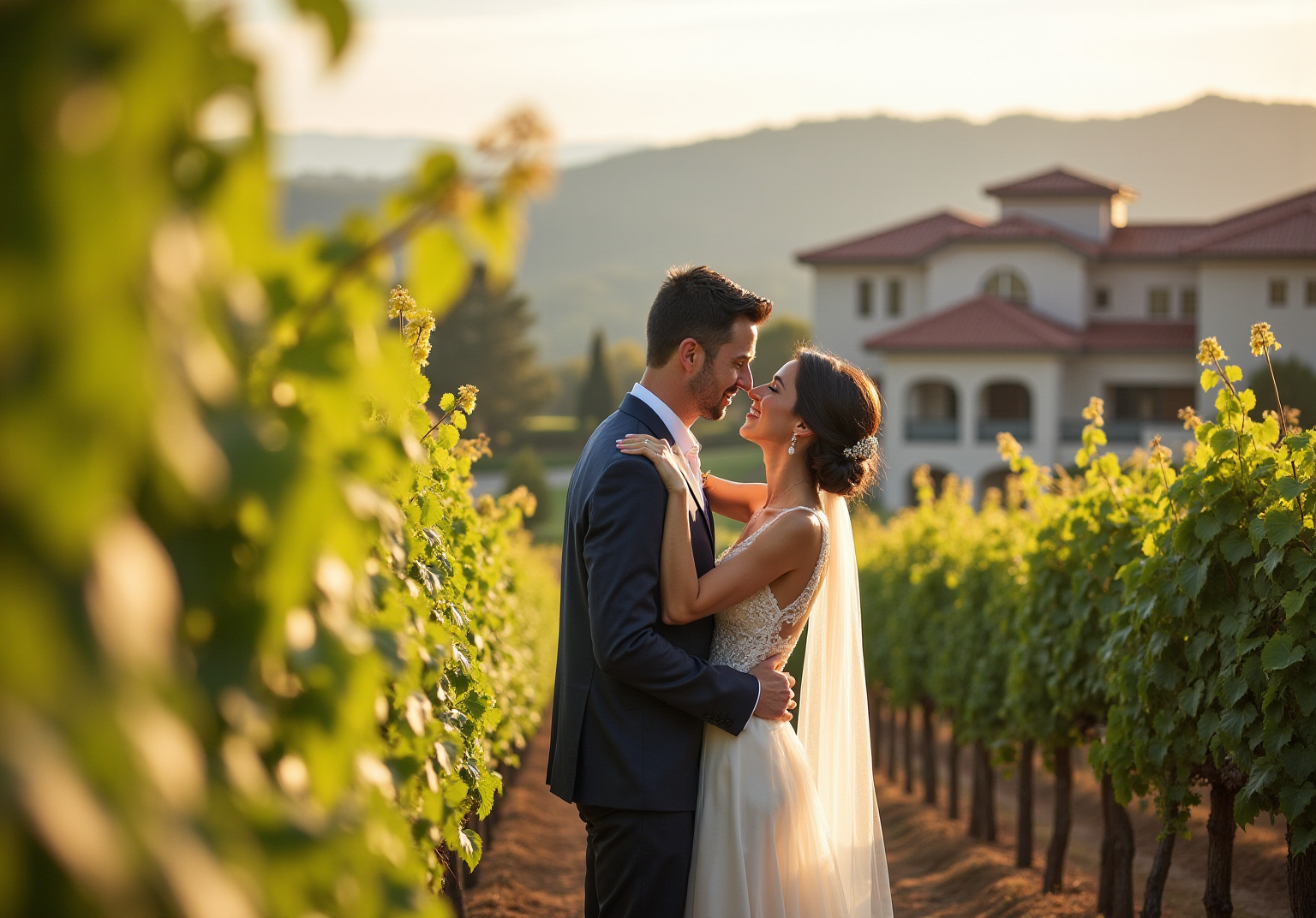 Romantic Napa Valley Vineyard Wedding Romantic Napa Valley Vineyard Wedding