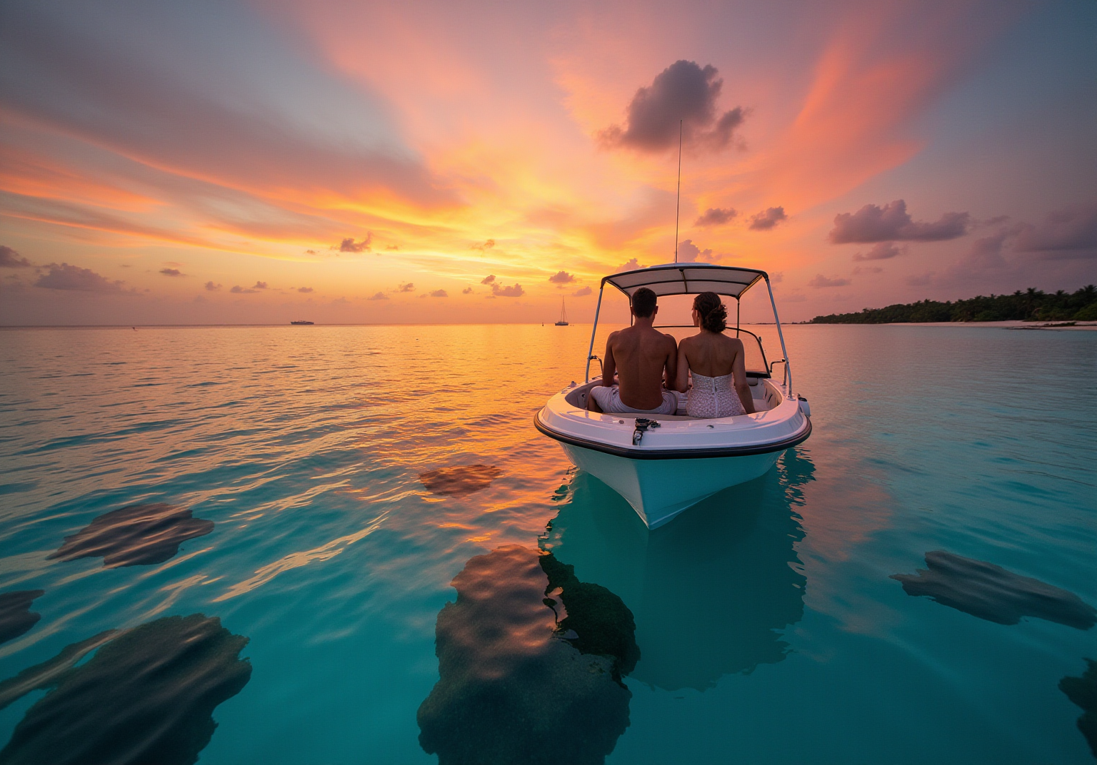 Romantic Sunset Cruise in the Maldives
