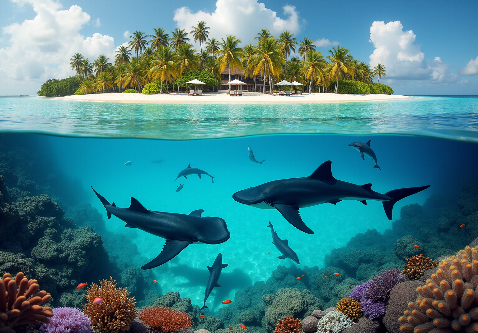 Vibrant Maldives Wildlife Paradise