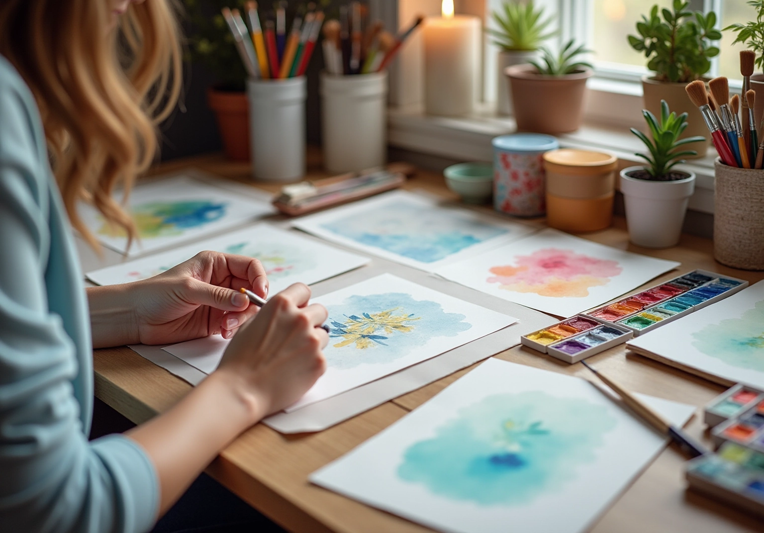 Kelly Swain: Crafting Personalized Watercolor Cards