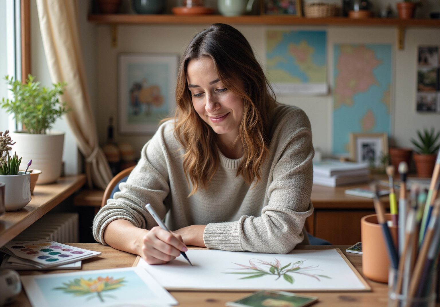 Kelly Swain's Artistic Workspace