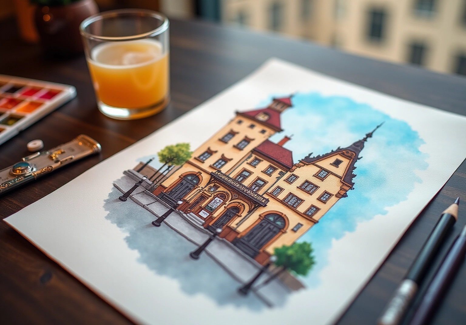 Kelly Swain's Watercolor Artistry in Vienna
