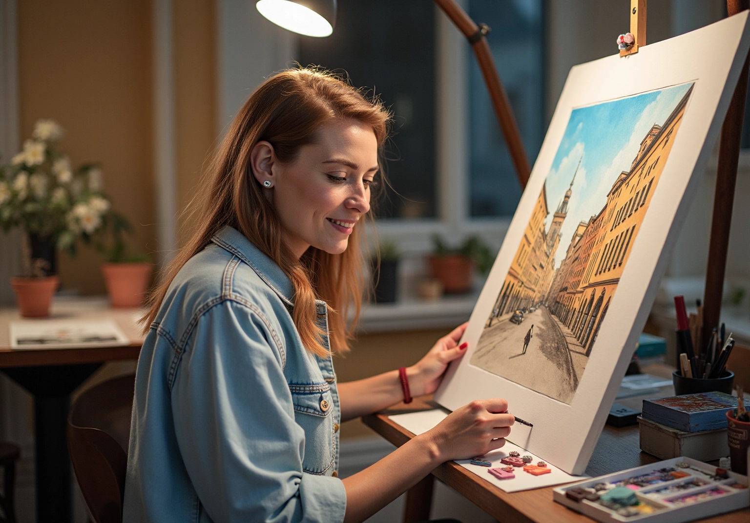 Kelly Swain's Watercolor Tutorial in Vienna