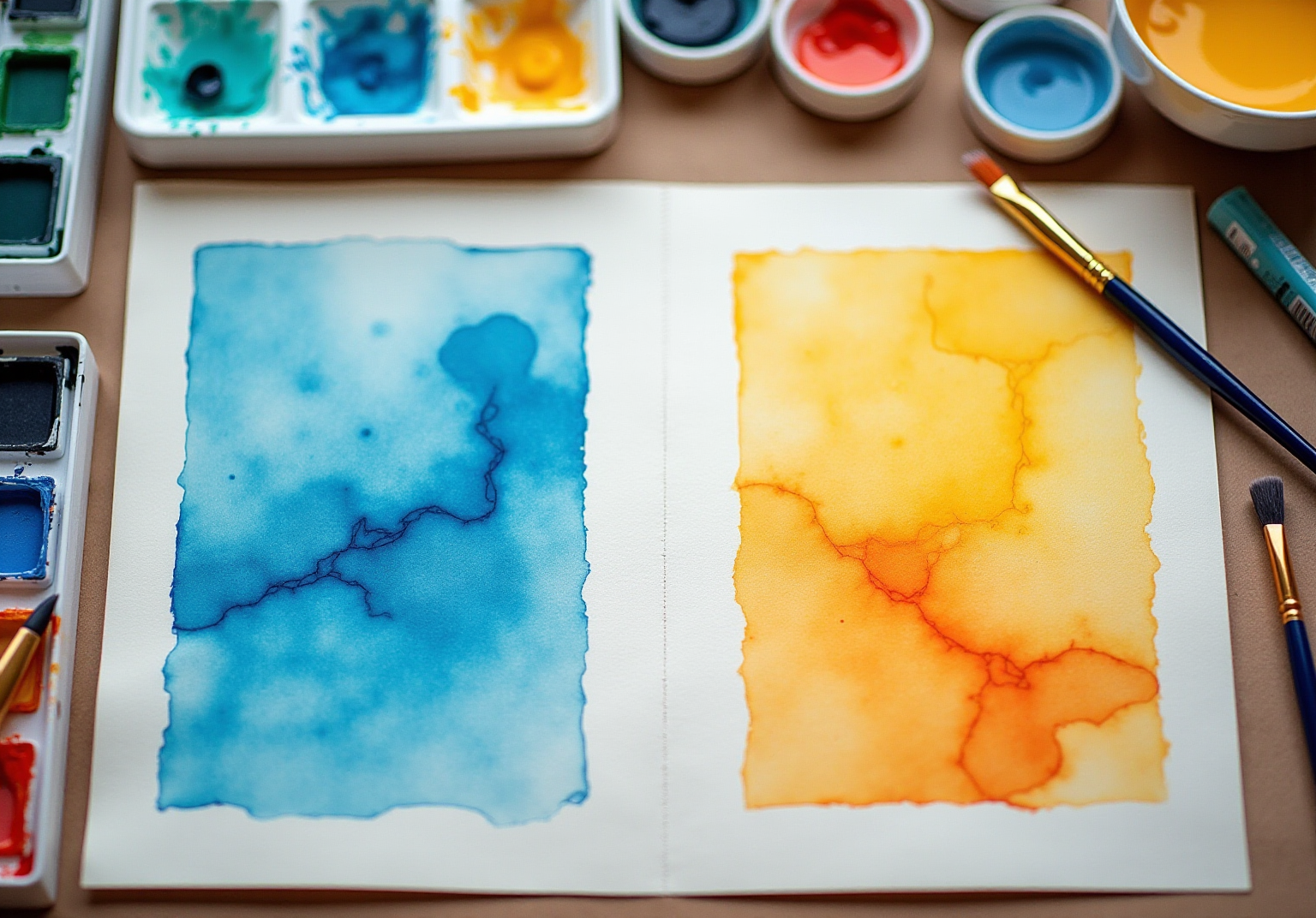 Comparing Textures: Cold Press vs. Hot Press Watercolor Papers