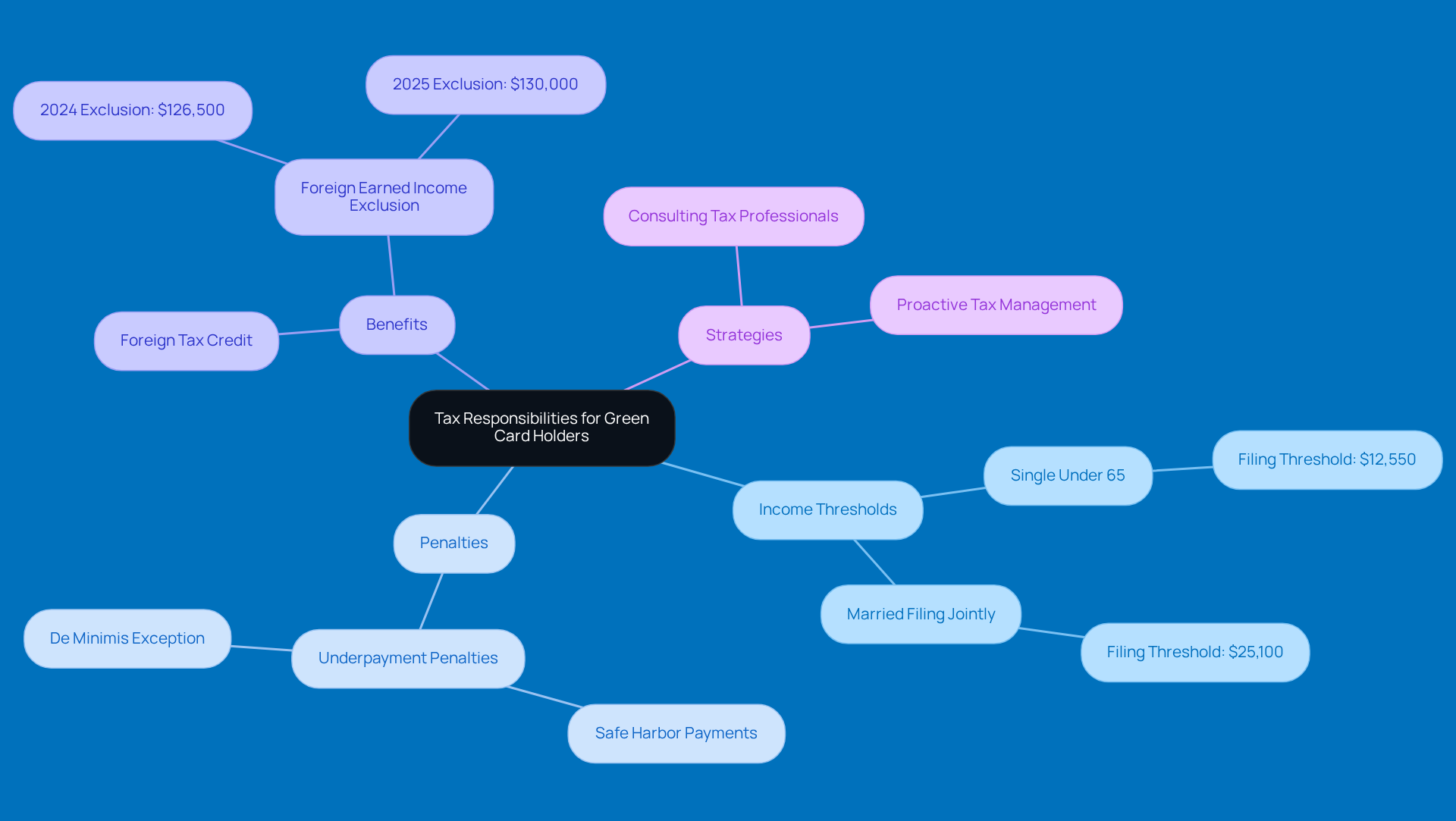 The central node represents the main topic, while the branches show different aspects of tax responsibilities. Each color-coded branch helps you easily identify related information. The central node represents the main topic, while the branches show different aspects of tax responsibilities. Each color-coded branch helps you easily identify related information.