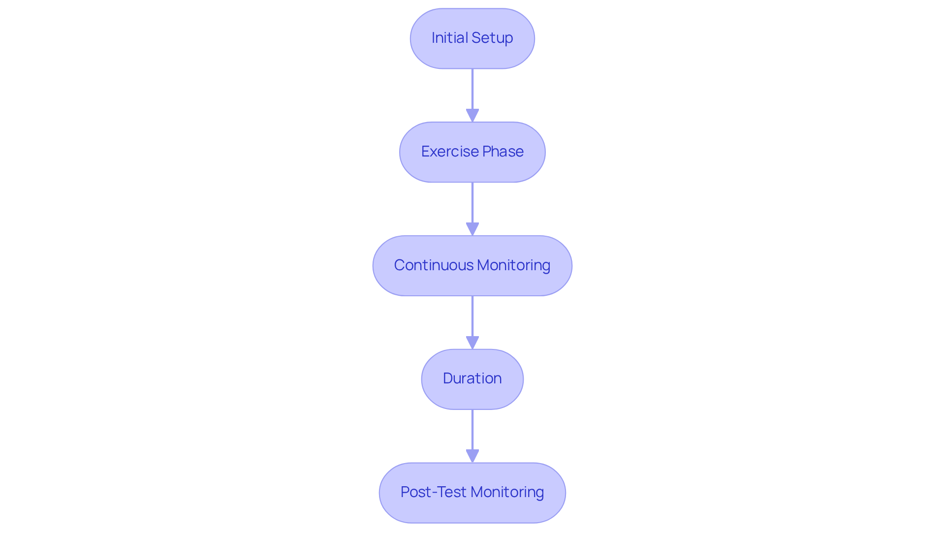 Each box represents a step in the stress test process. Follow the arrows to understand how each part connects and what to expect at each stage. Each box represents a step in the stress test process. Follow the arrows to understand how each part connects and what to expect at each stage.