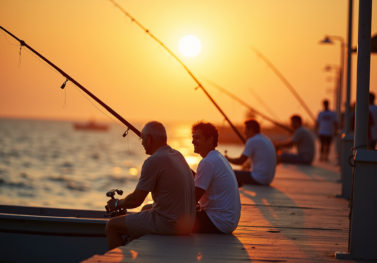 Romantic Fishing Excursions at Sunset