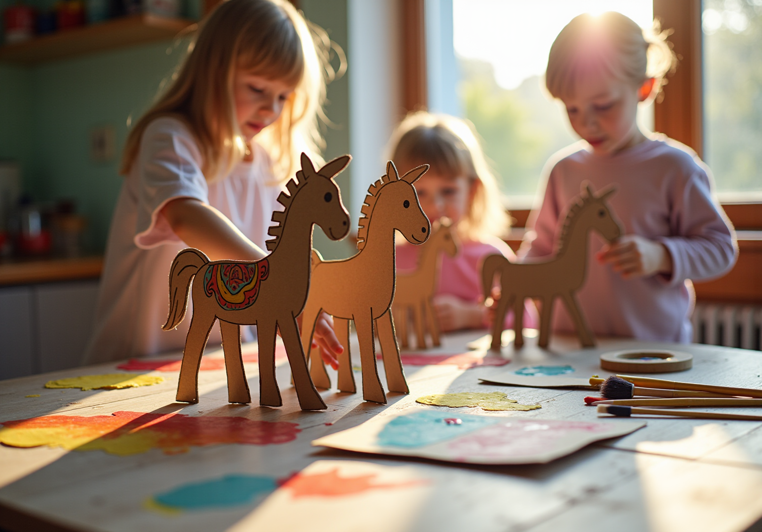 Creative Cardboard Dala Horse Crafting Creative Cardboard Dala Horse Crafting