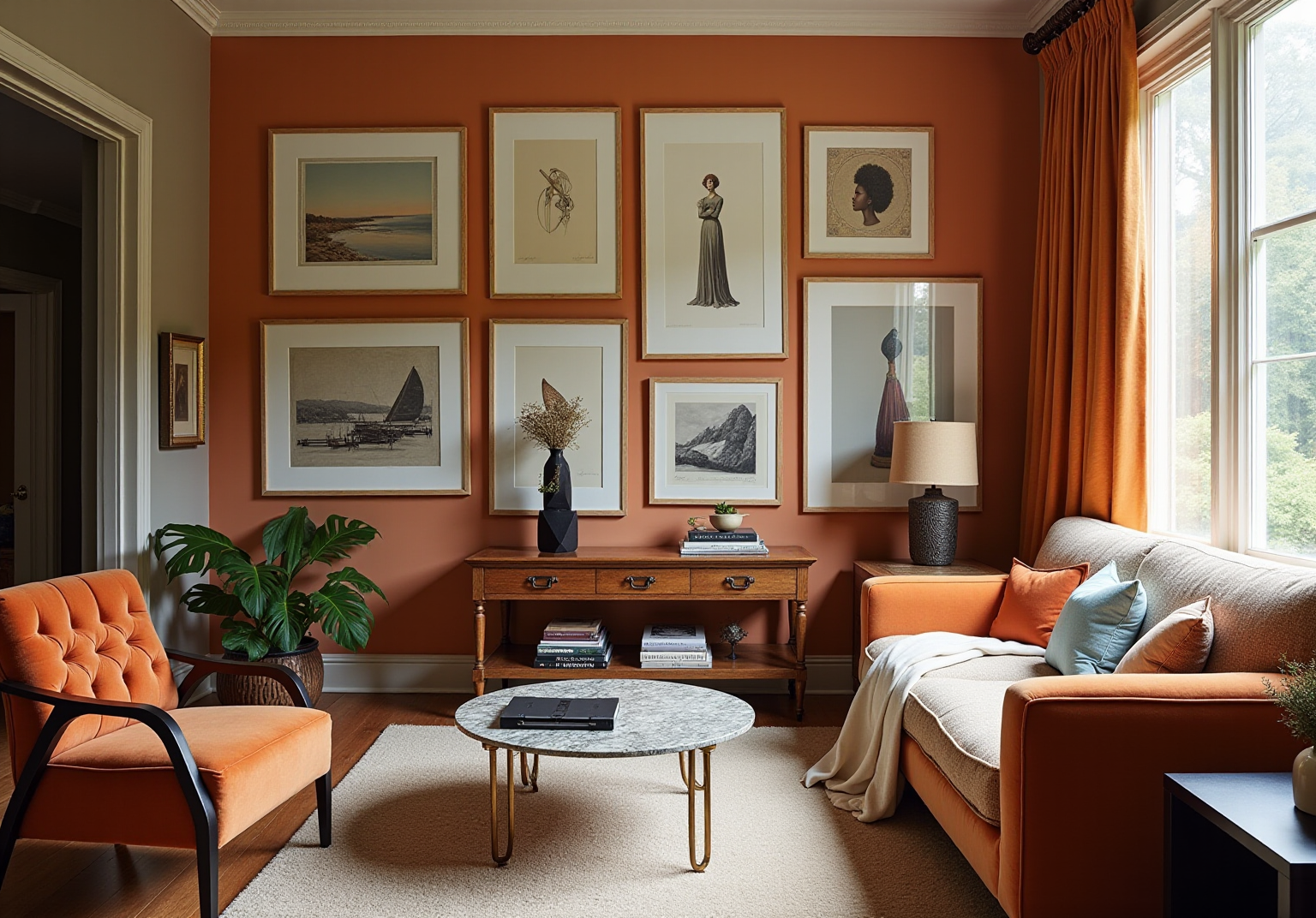 Sophisticated Home Aesthetics Enhanced by Art