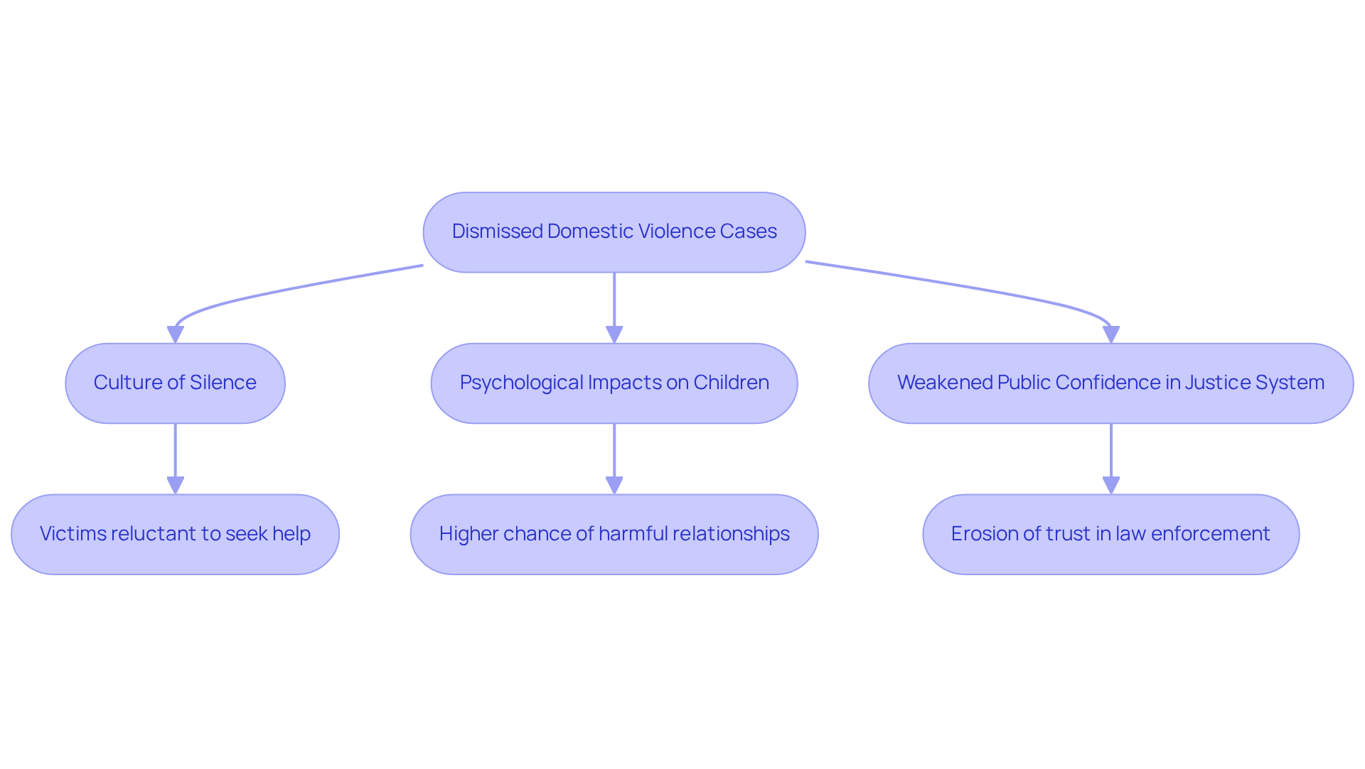 This flowchart illustrates how the dismissal of domestic violence cases affects various aspects of society. Each branch shows a different consequence, helping you understand the broader impact of these legal decisions.