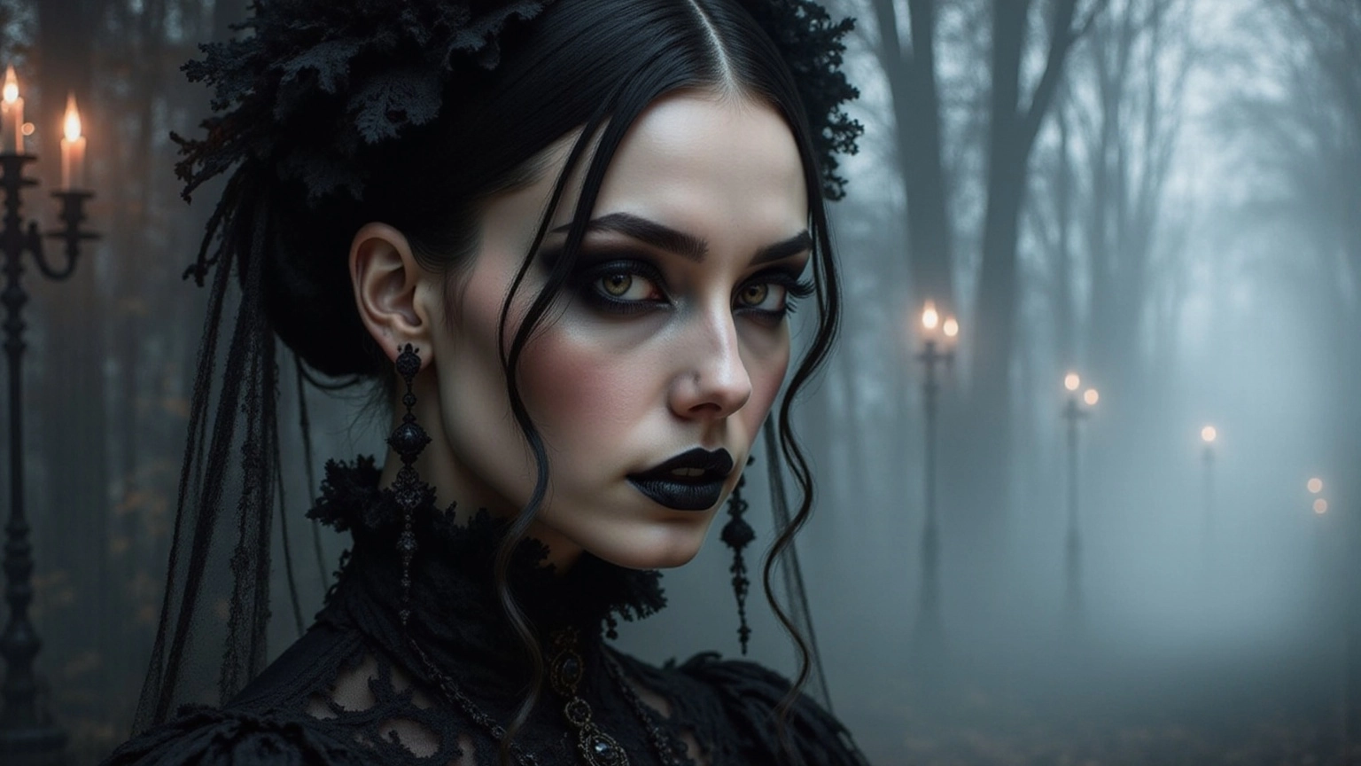 Light Goth Makeup Aesthetic