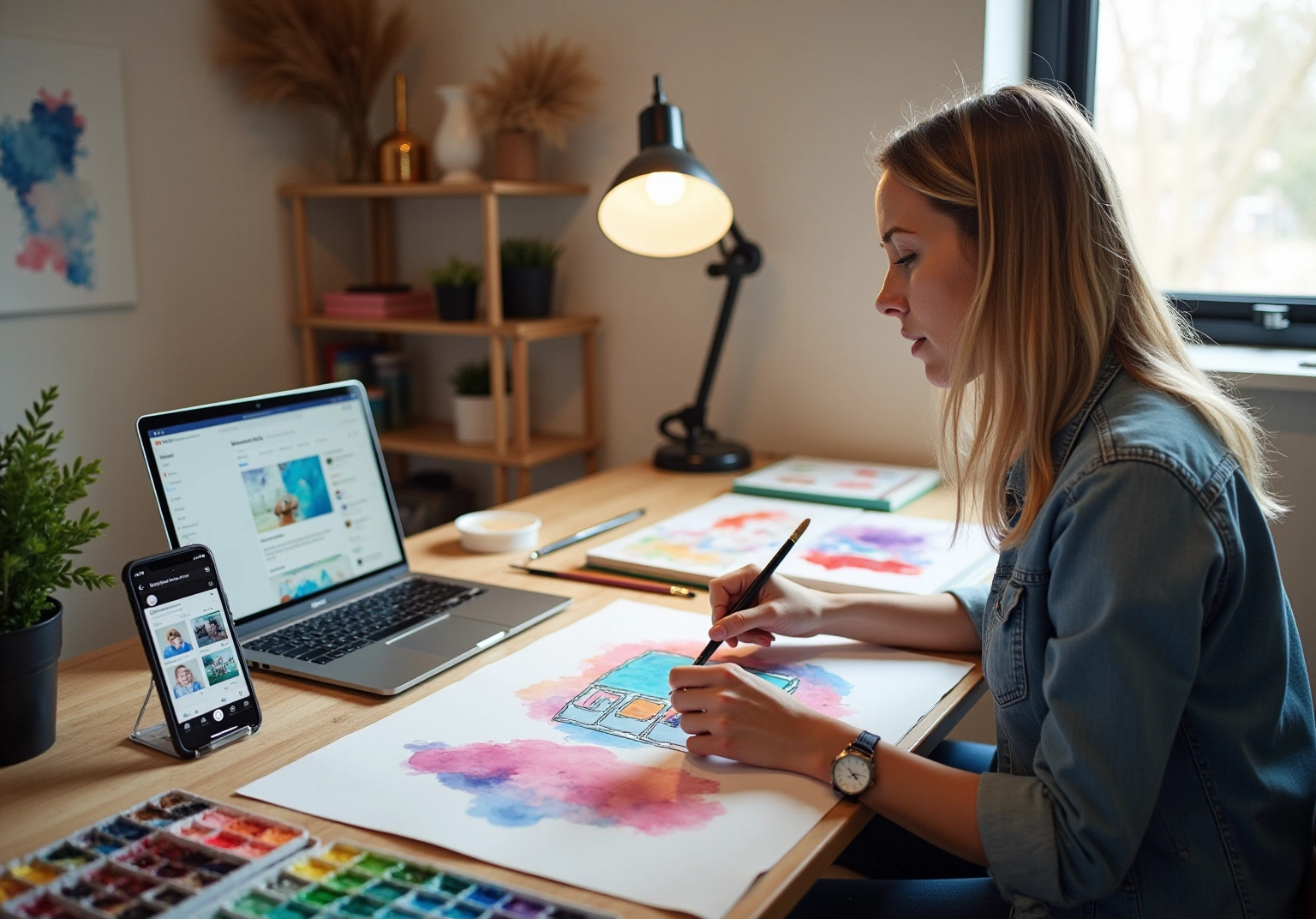 Local Artist Engaging with Community