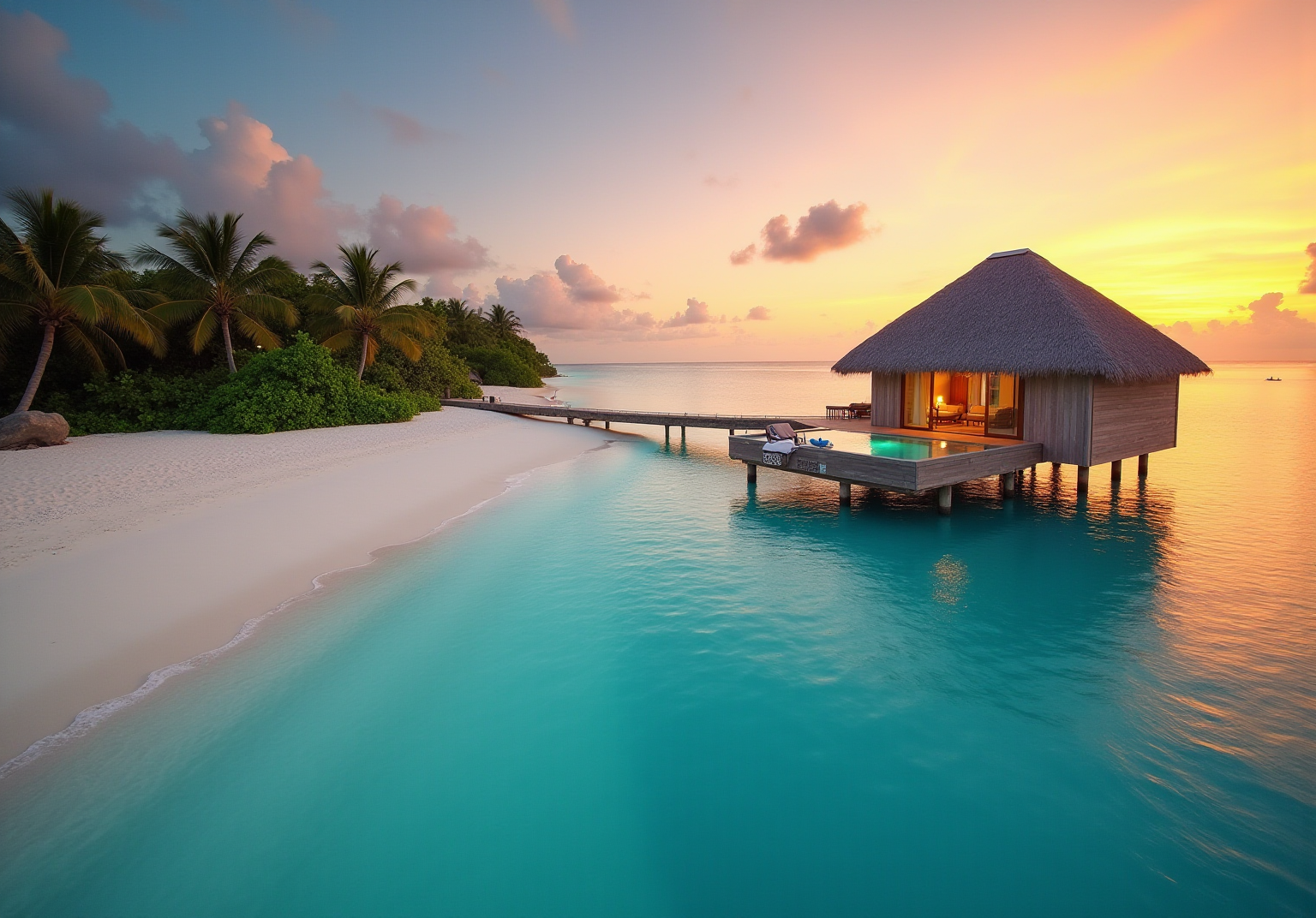 Secluded Luxury on a Maldivian Beach