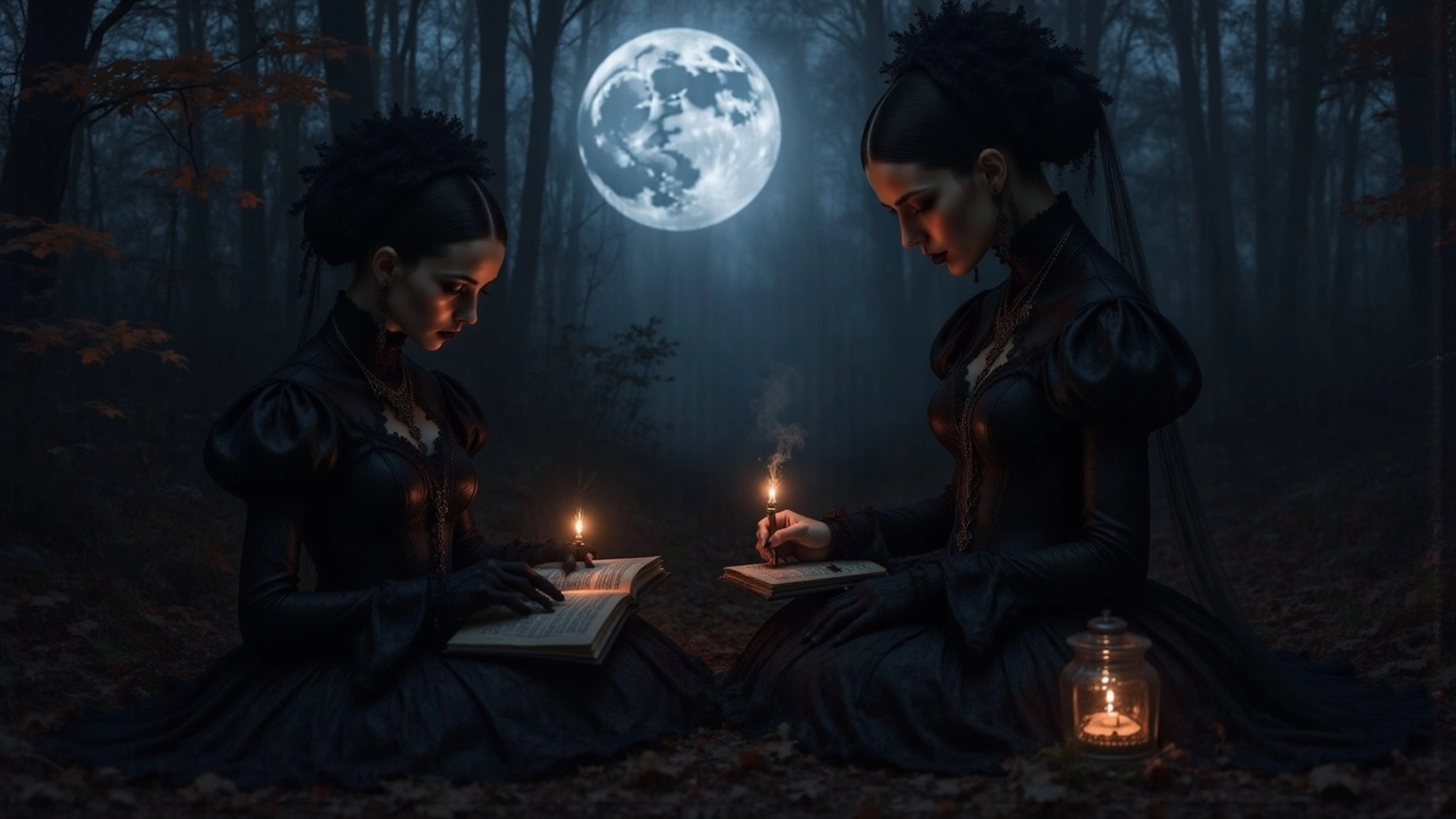 Lunar Ritual Under the Full Moon