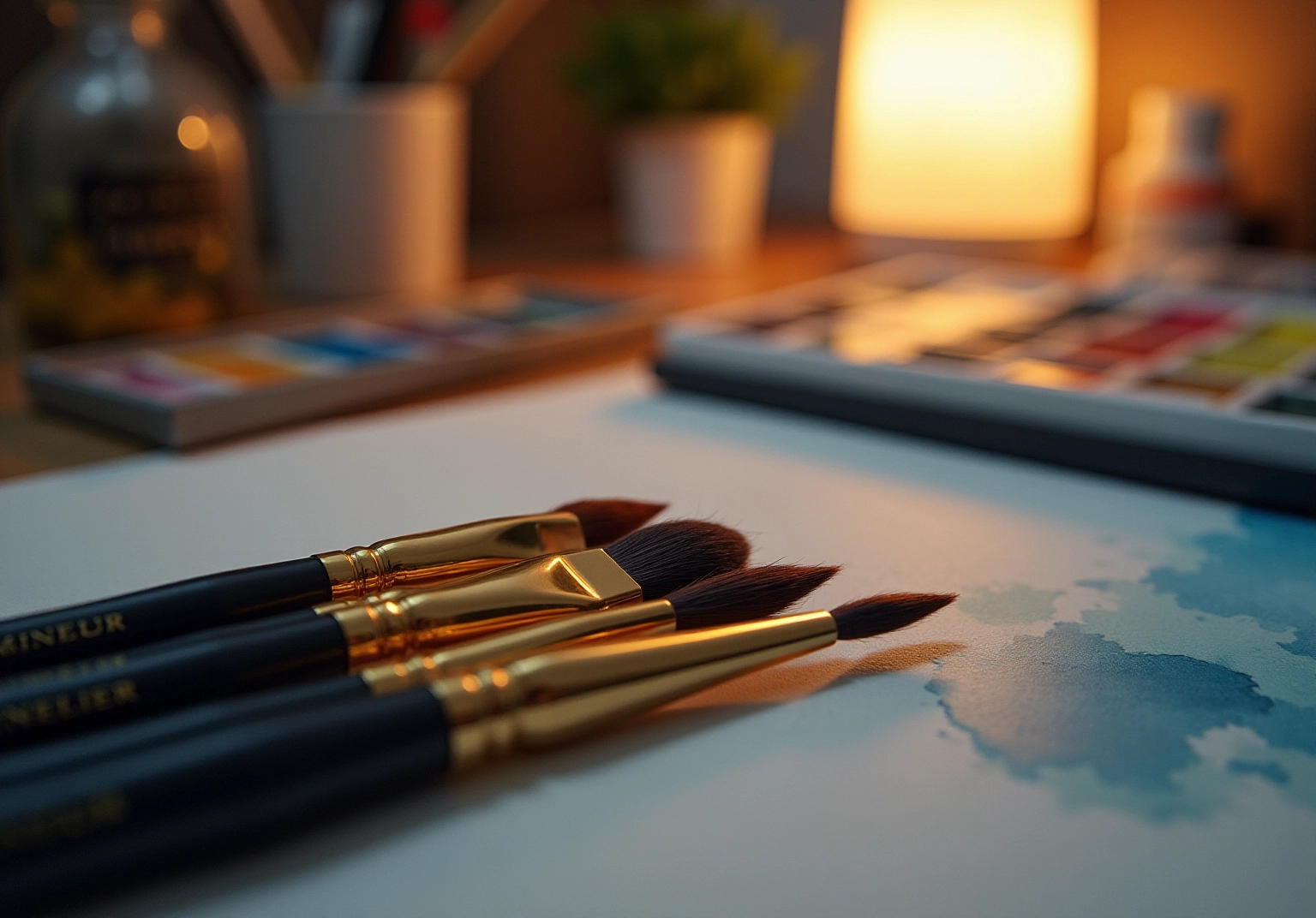 Luxurious Sennelier Watercolor Brushes