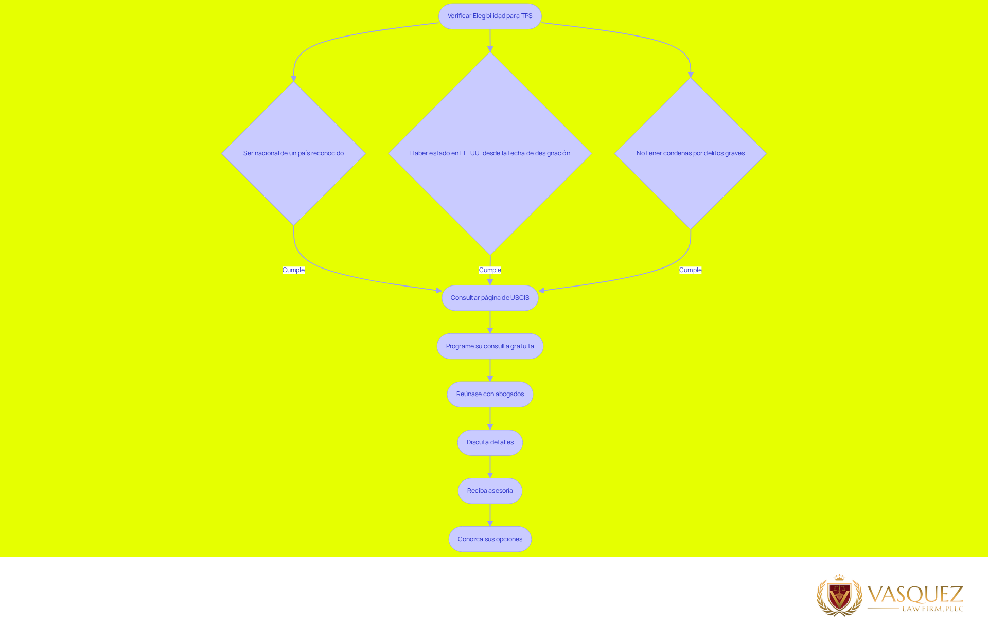 Cada cuadro representa un paso en el proceso de verificación y consulta. Sigue las flechas para entender cómo avanzar desde la verificación de elegibilidad hasta la programación de tu consulta.