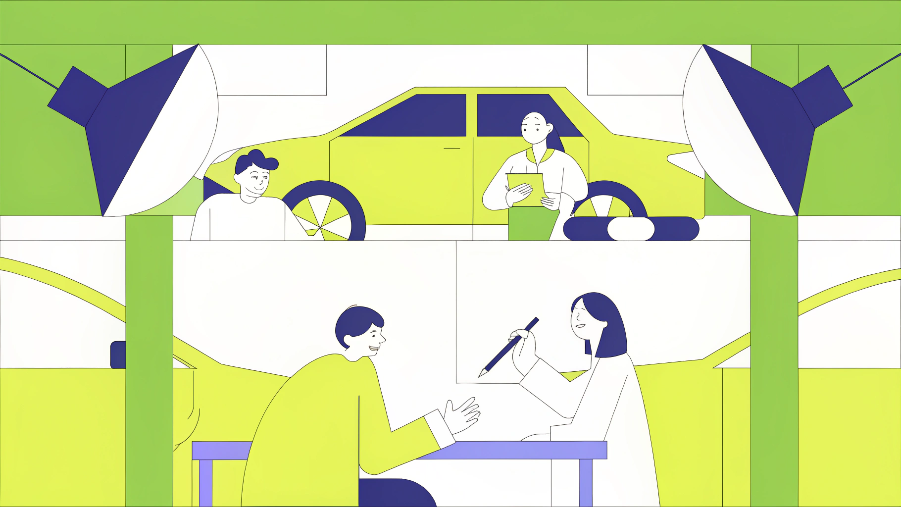 Creating Spotlight Stories in an Auto Repair Shop