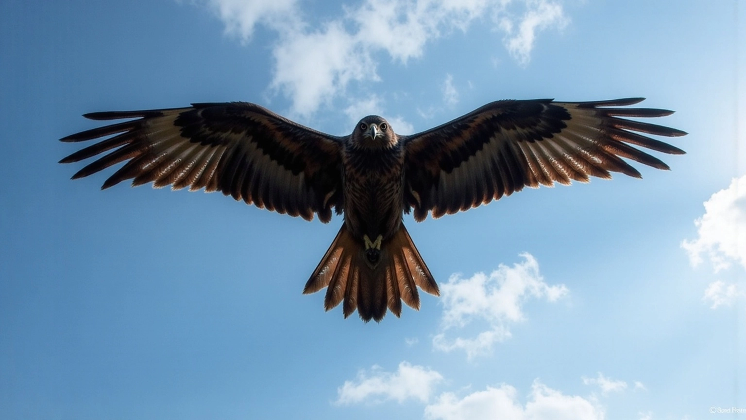 Majestic Hawk in Flight