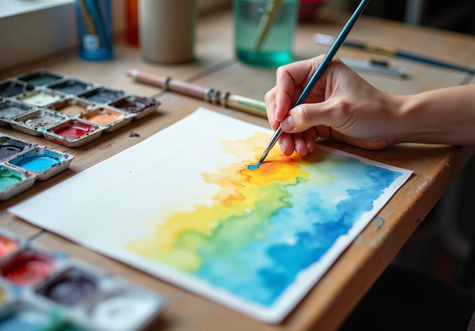 Mastering the Graduated Wash Technique in Watercolor