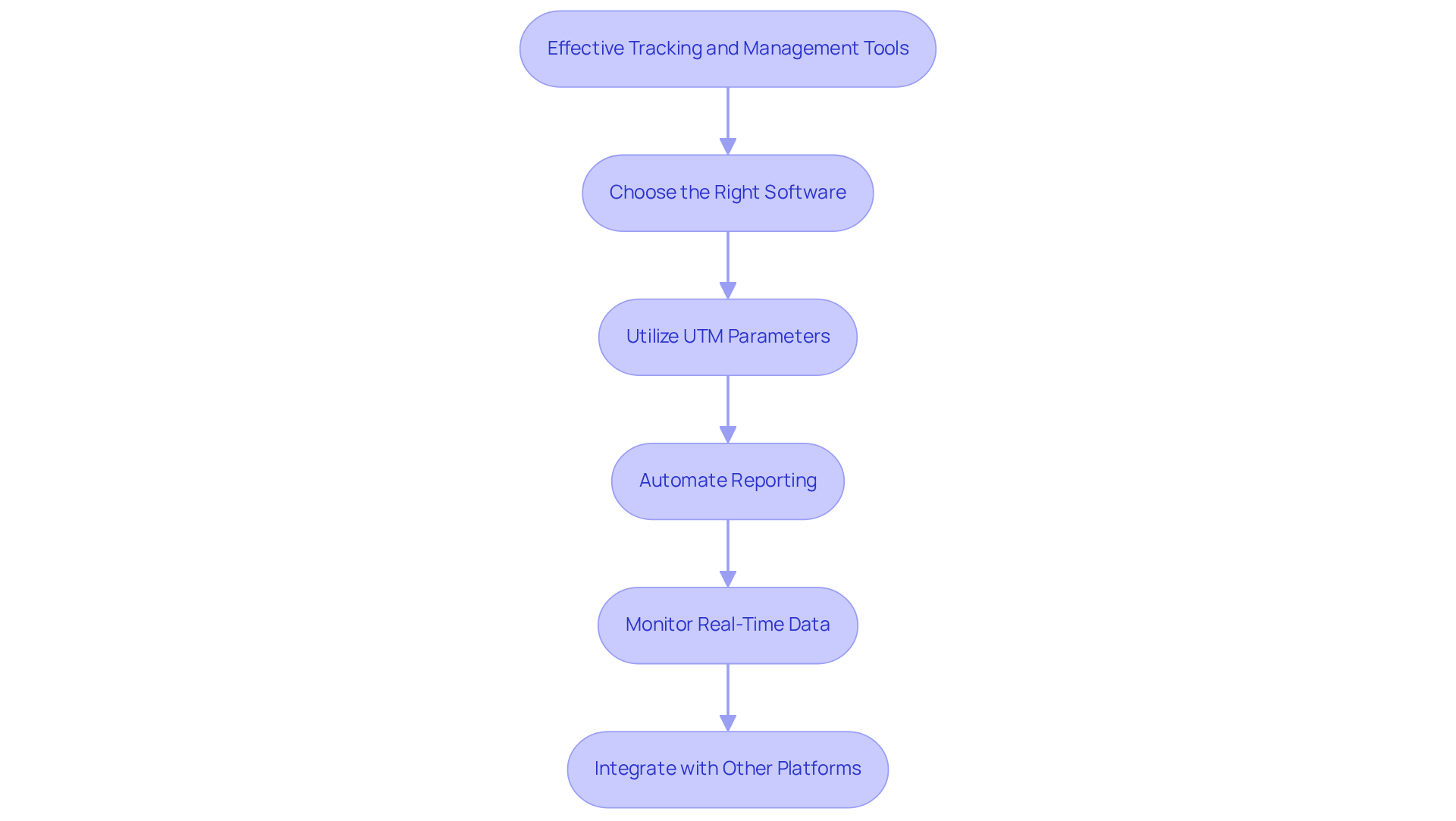 Each box represents a crucial step in setting up effective tracking and management tools for partnerships. Follow the arrows to see the recommended order of actions to optimize your partnership initiatives.