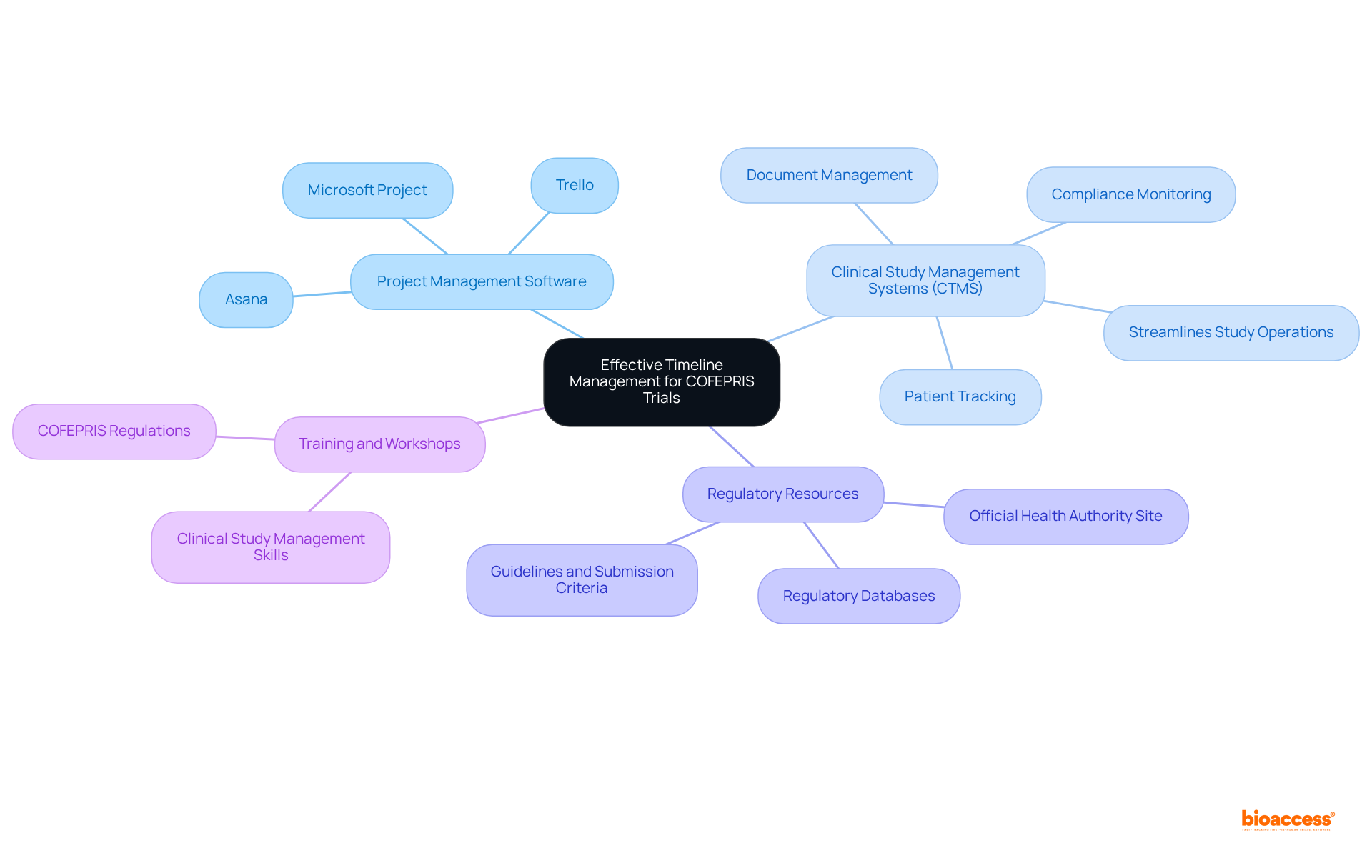 The central node represents the main aim of improving timeline management. Each branch shows different categories of tools and resources, helping you see how they fit into the overall strategy. The central node represents the main aim of improving timeline management. Each branch shows different categories of tools and resources, helping you see how they fit into the overall strategy.