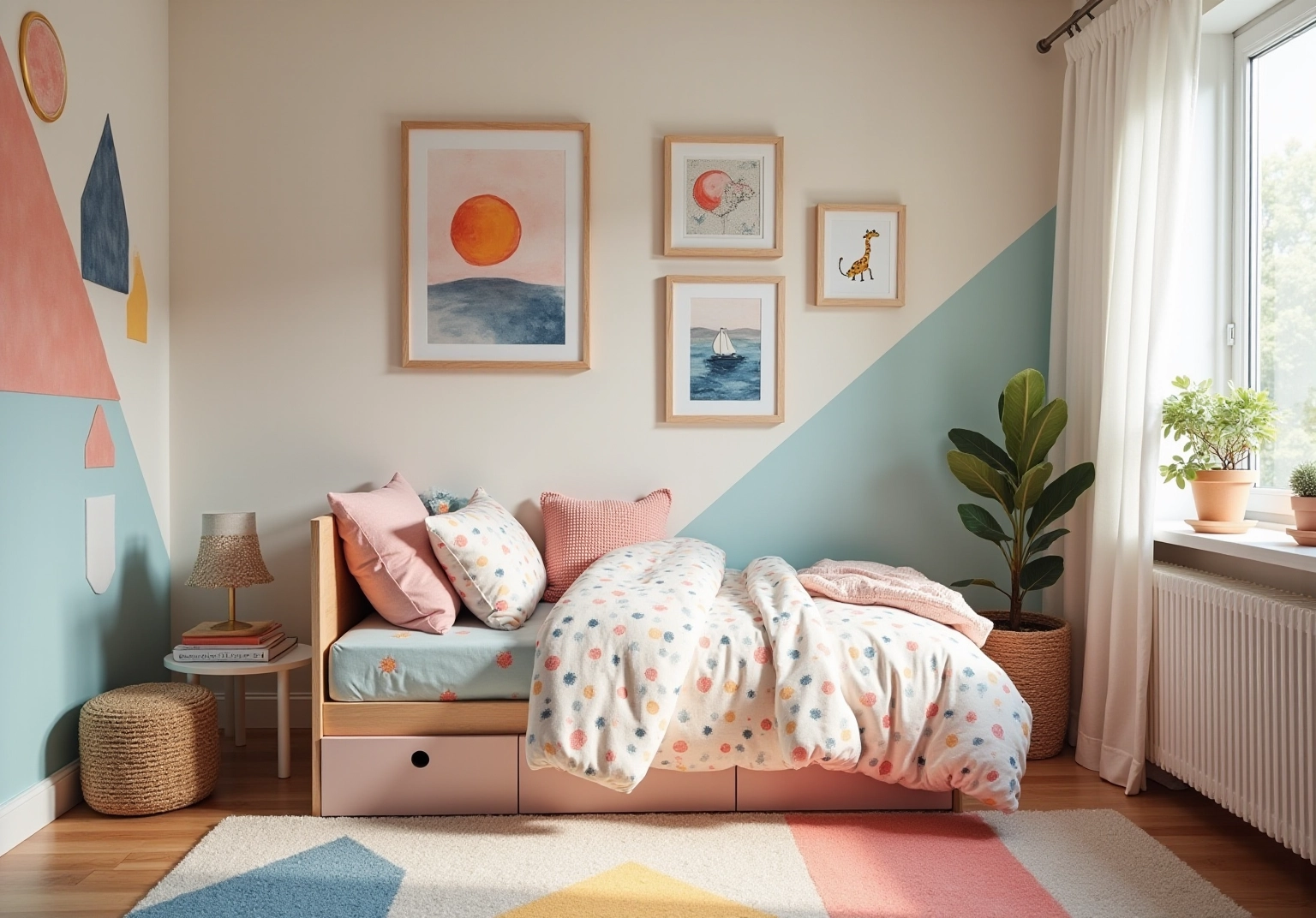 Modern Geometric Watercolor Nursery Modern Geometric Watercolor Nursery