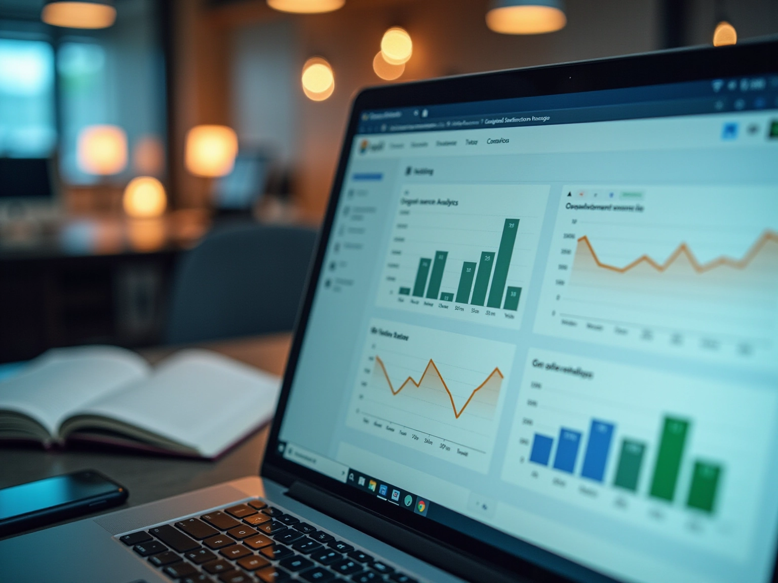 Monitoring SEO Strategies in a Modern Office