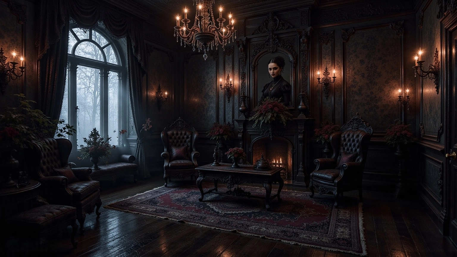 Moody Goth Interior Design