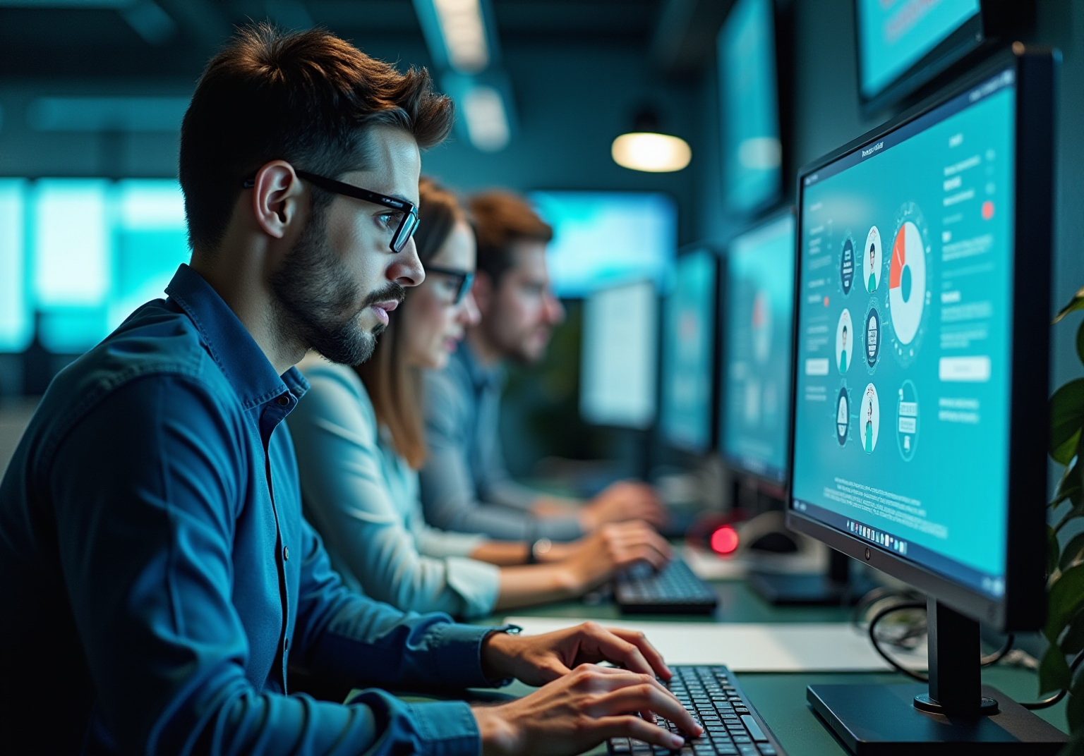 Innovative Tech Workspace of Softtrix Tech Solutions