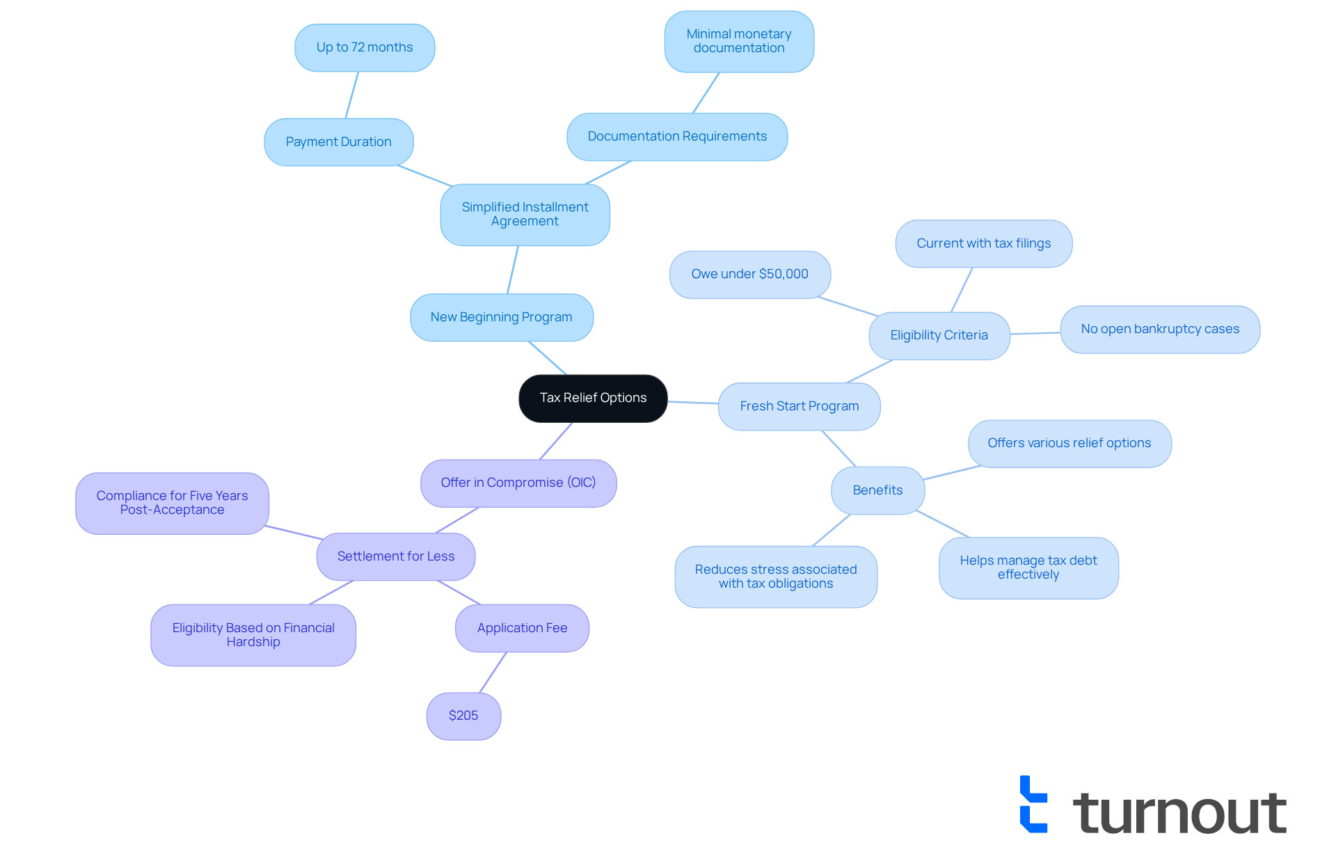 The central node represents the main theme of tax relief options. Each branch explores different programs and their specifics, helping you navigate through the available assistance. The central node represents the main theme of tax relief options. Each branch explores different programs and their specifics, helping you navigate through the available assistance.