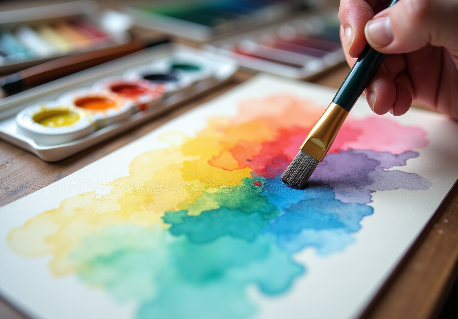 Mastering Color Transitions in Watercolor Mastering Color Transitions in Watercolor