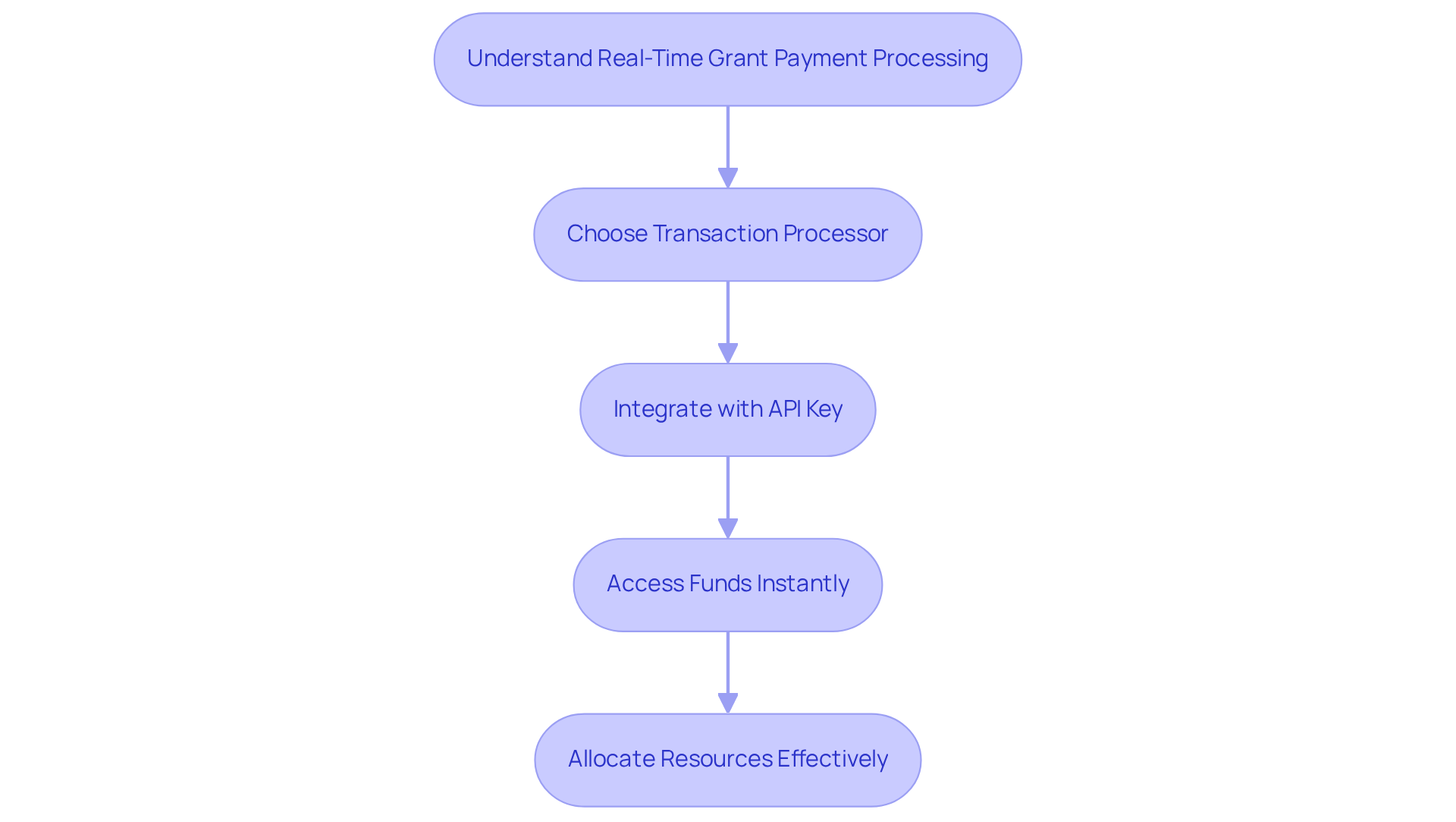 Follow the arrows to see how organizations can navigate the process of implementing real-time grant payment solutions, from understanding the system to effectively allocating resources.
