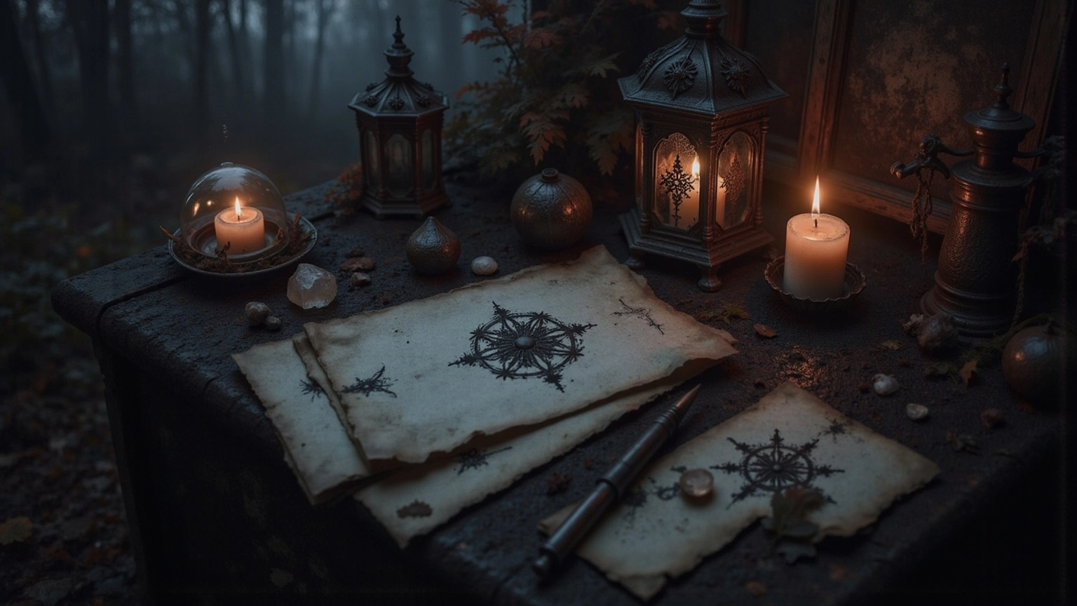 Mystical Sigil Creation Workspace