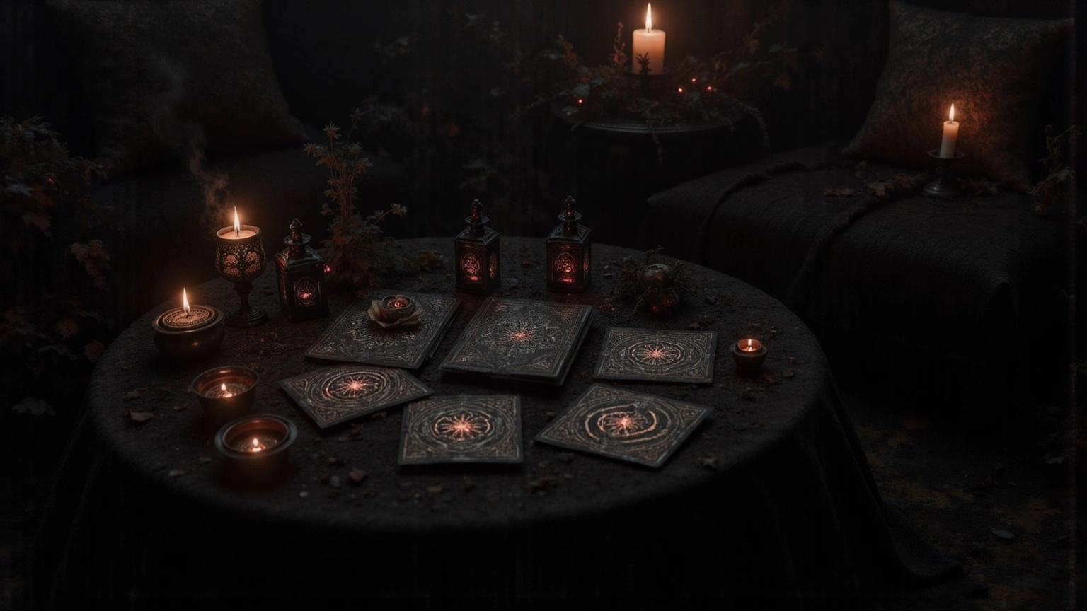Mystical Tarot Reading Atmosphere