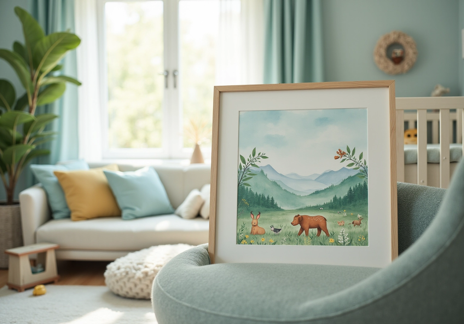 Nature-Inspired Watercolor Nursery Nature-Inspired Watercolor Nursery
