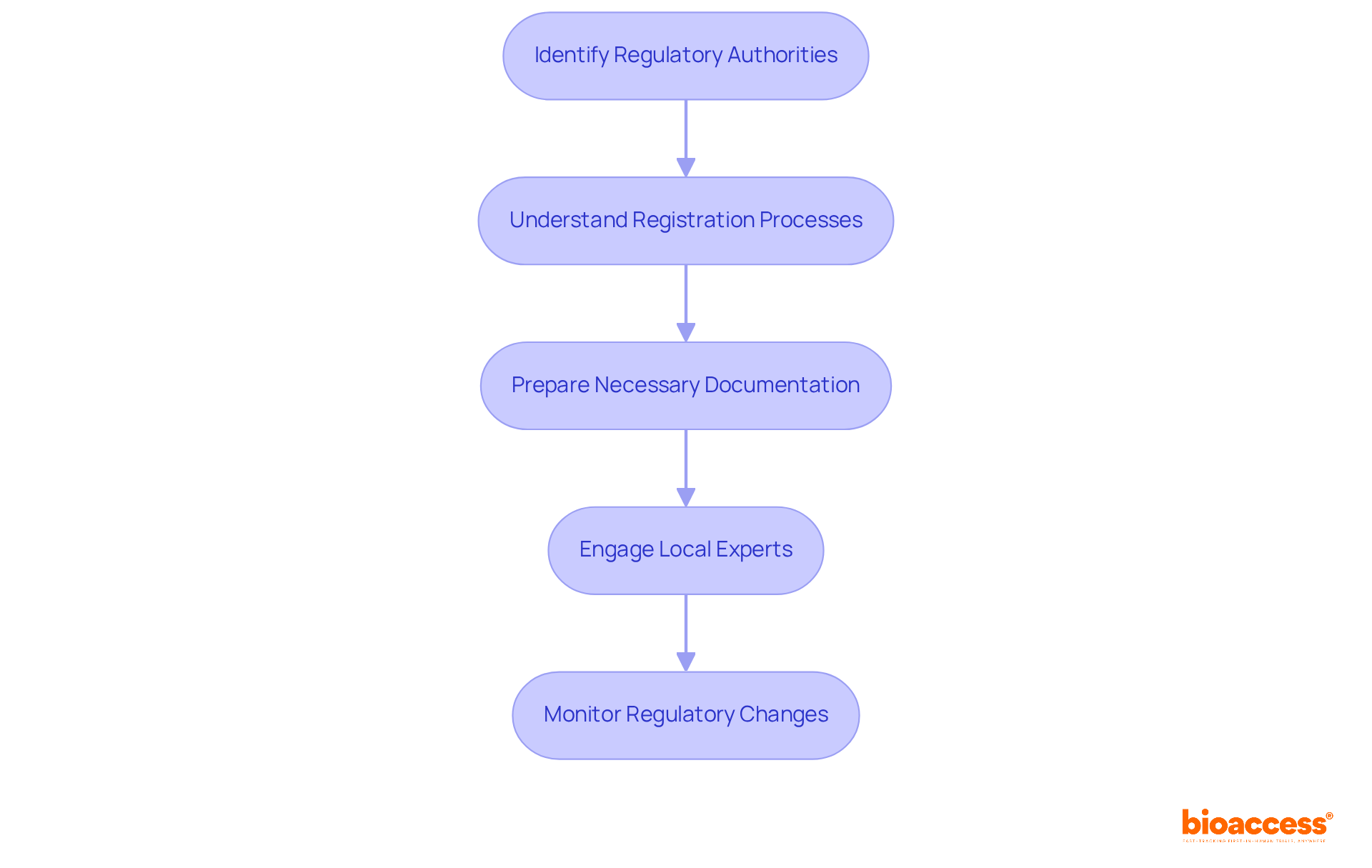 Each box represents a crucial step in the registration process. Follow the arrows to see how each step leads to the next, guiding you through the regulatory landscape.