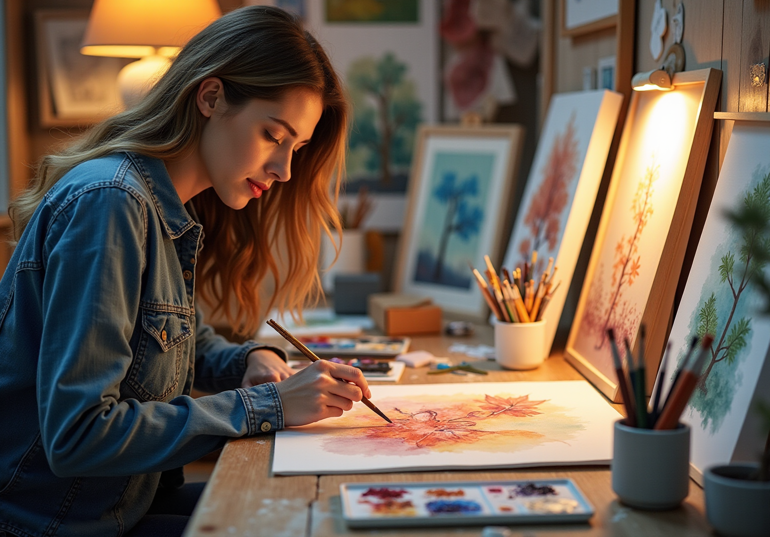 Kelly Swain in Her Creative Studio Kelly Swain in Her Creative Studio
