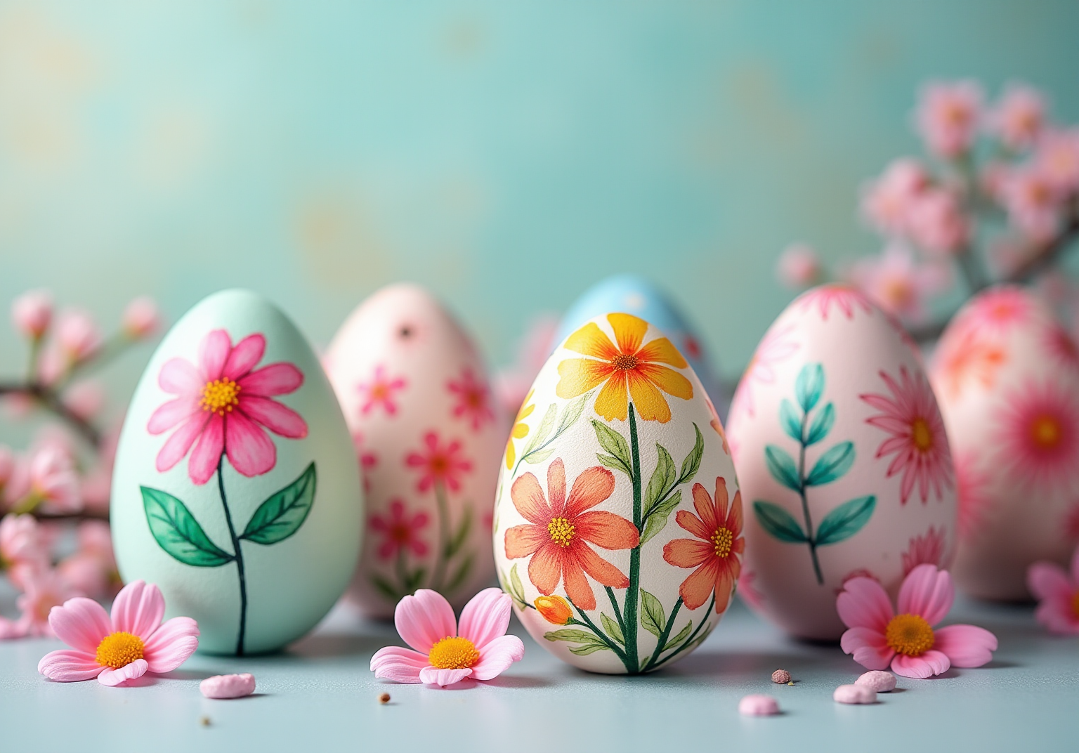 Artistic Watercolor Easter Eggs Artistic Watercolor Easter Eggs