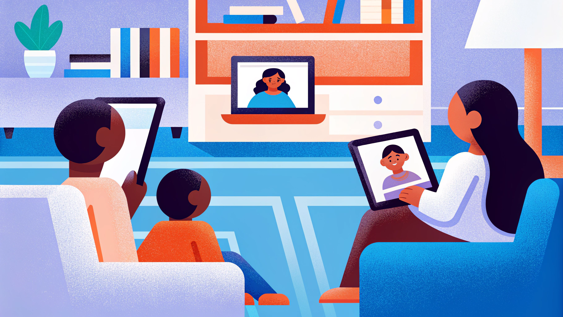 Family Engaging in Online Safety Practices Family Engaging in Online Safety Practices