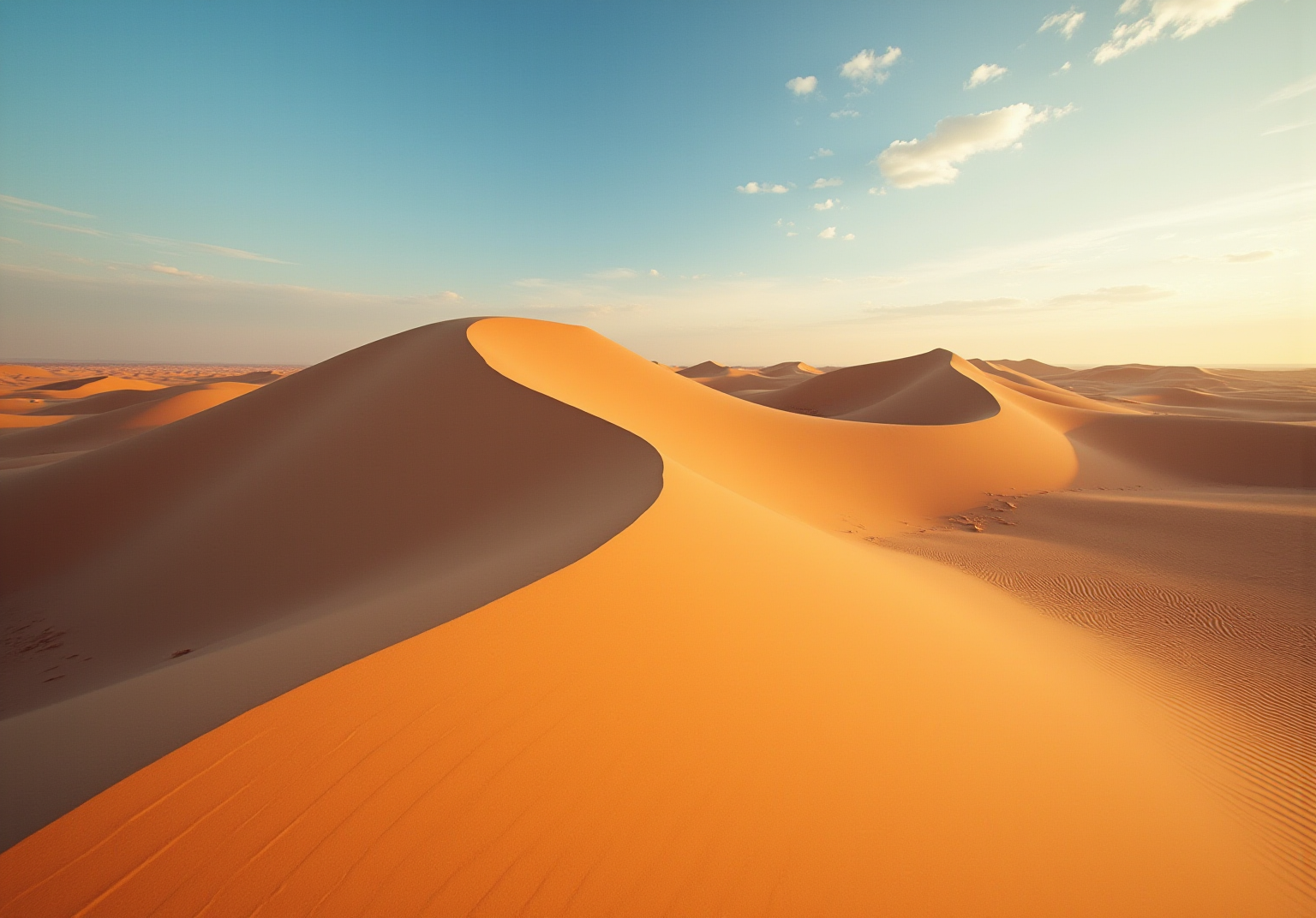 Desert Dunes at Golden Hour