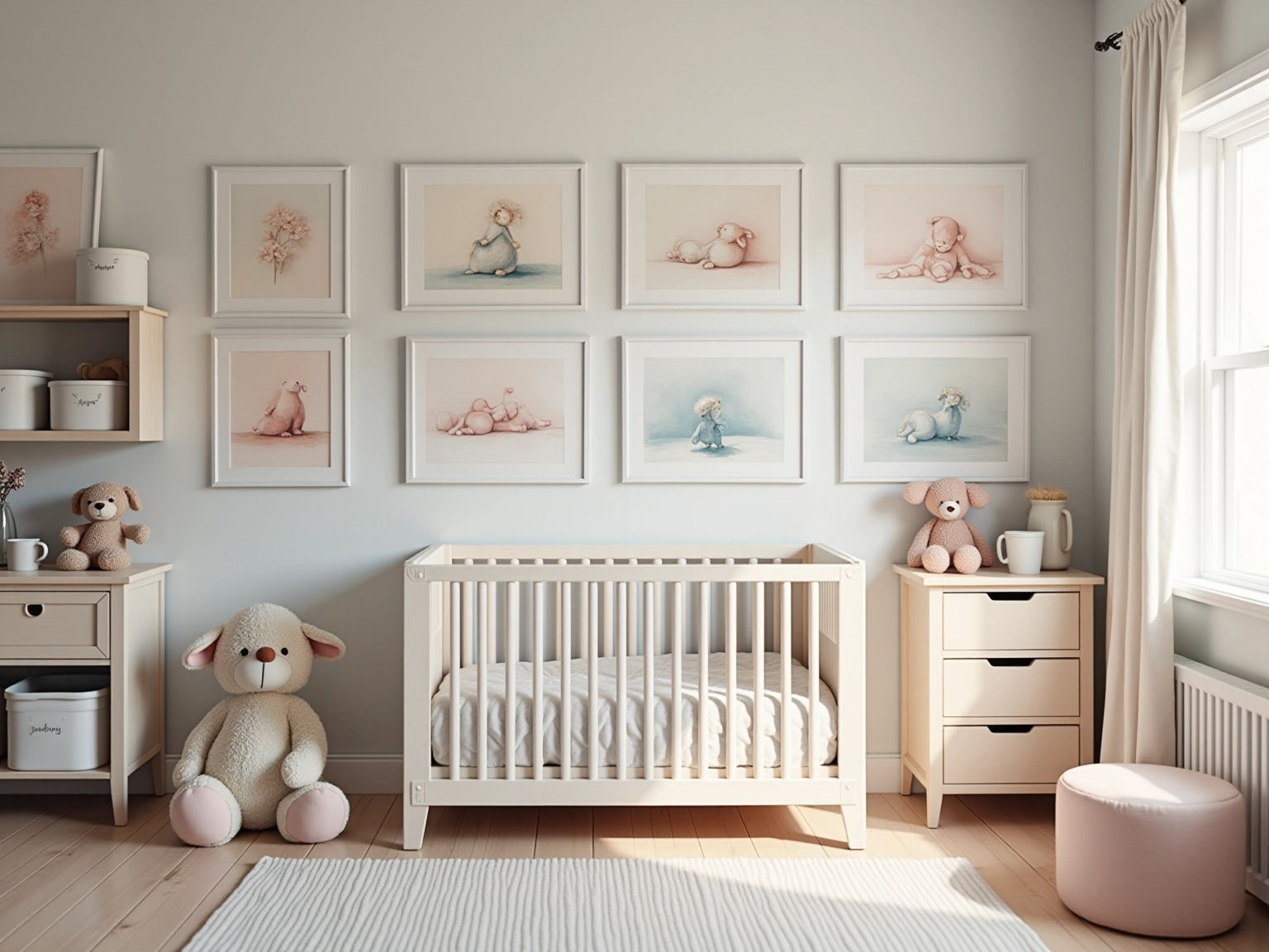 Nurturing Nursery with Watercolor Art Nurturing Nursery with Watercolor Art