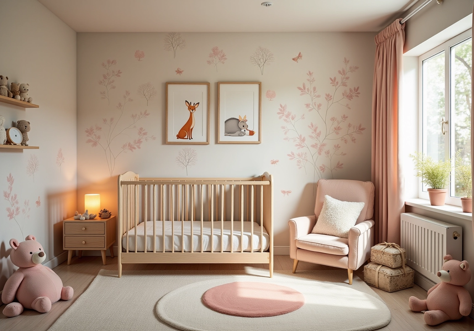 Nurturing Woodland-Themed Nursery Nurturing Woodland-Themed Nursery