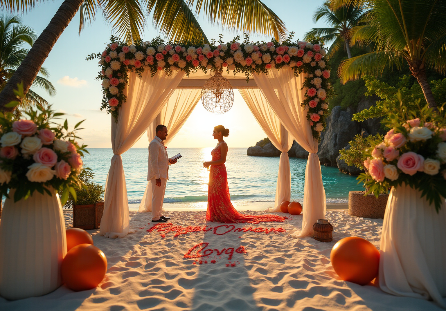 Personalized Tropical Wedding in the Maldives